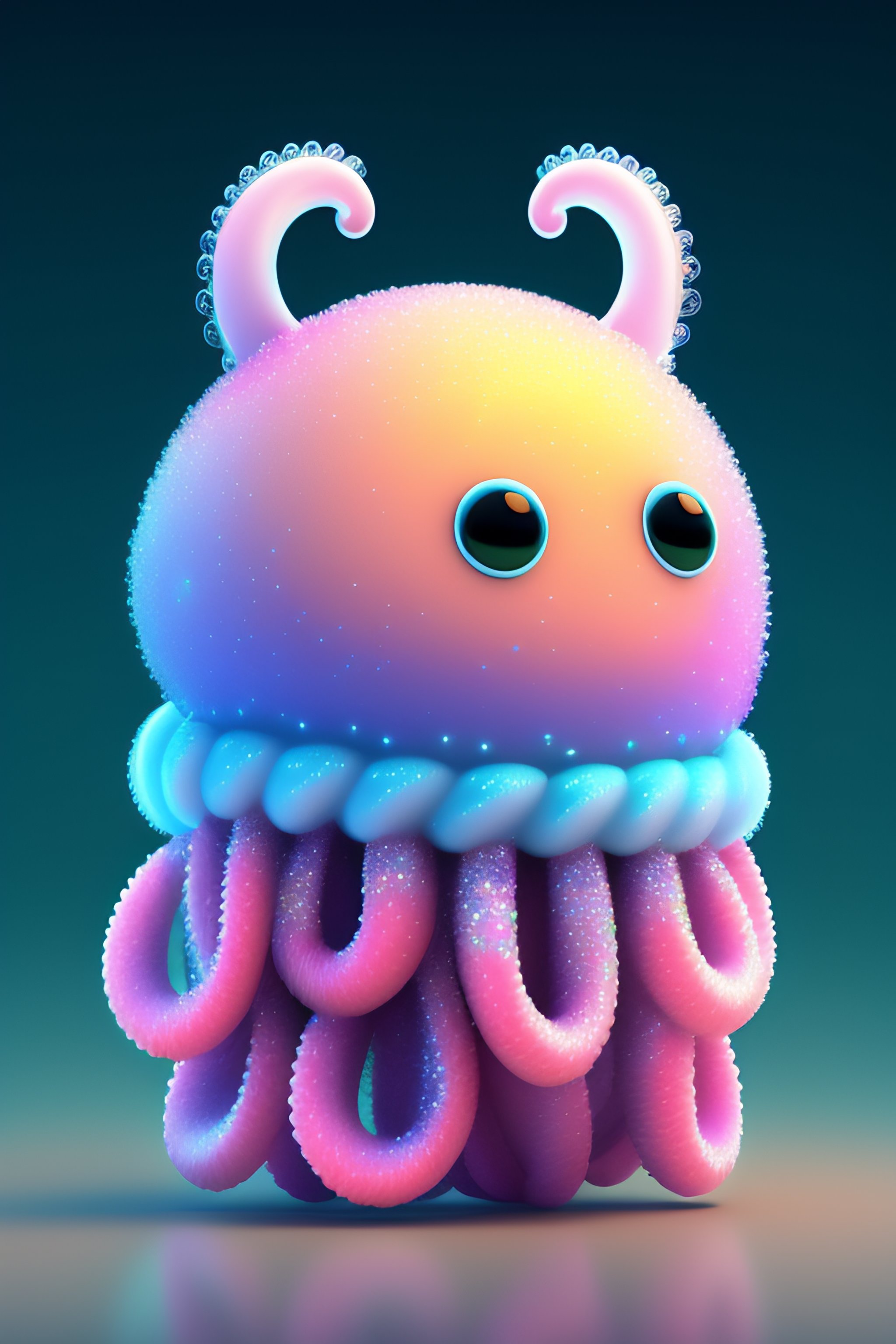 Lexica - CUTE AND ADORABLE CARTOON FLUFFY OCTOPUS, PARTY, FANTASY ...