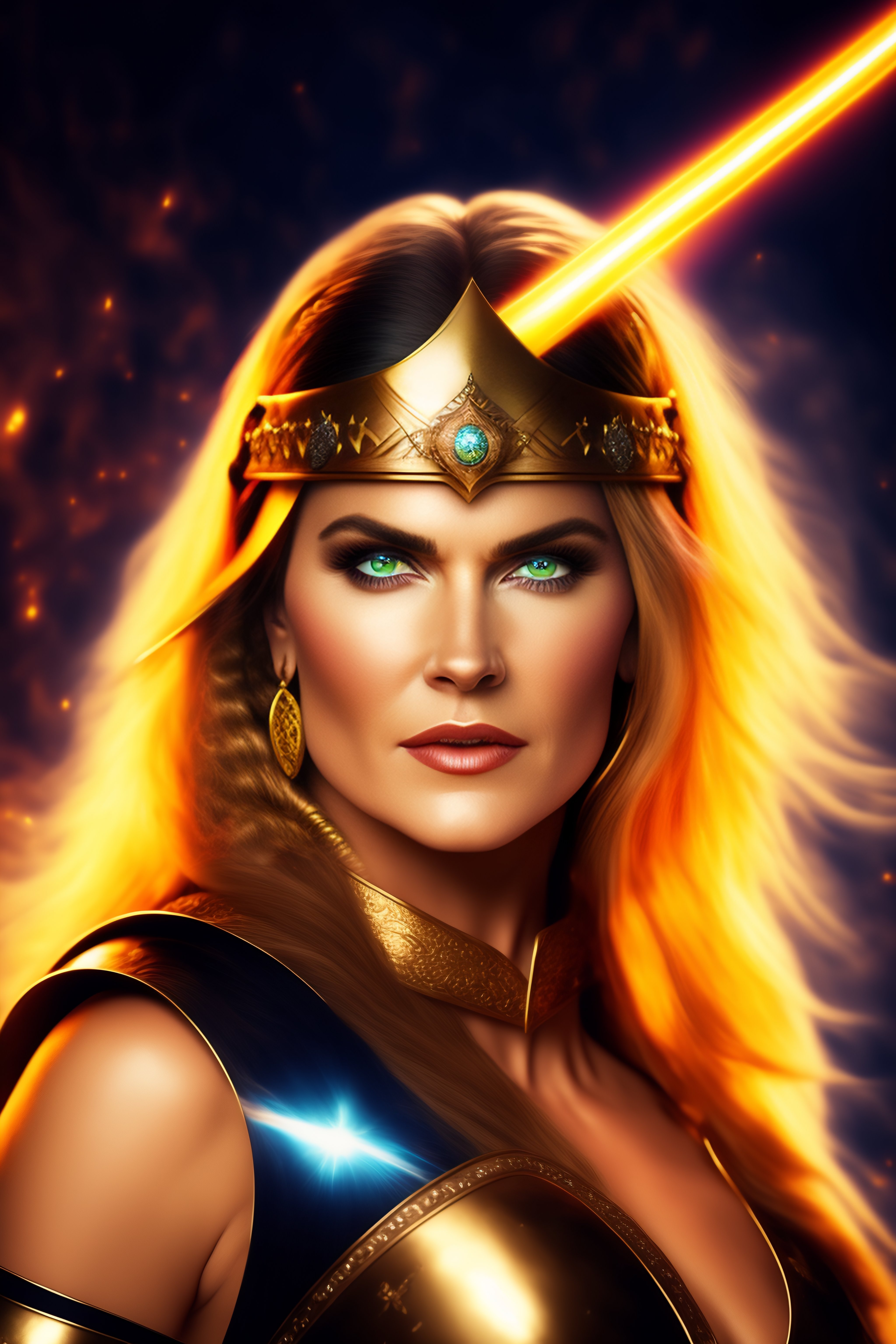 Lexica - Xena like a wizzard