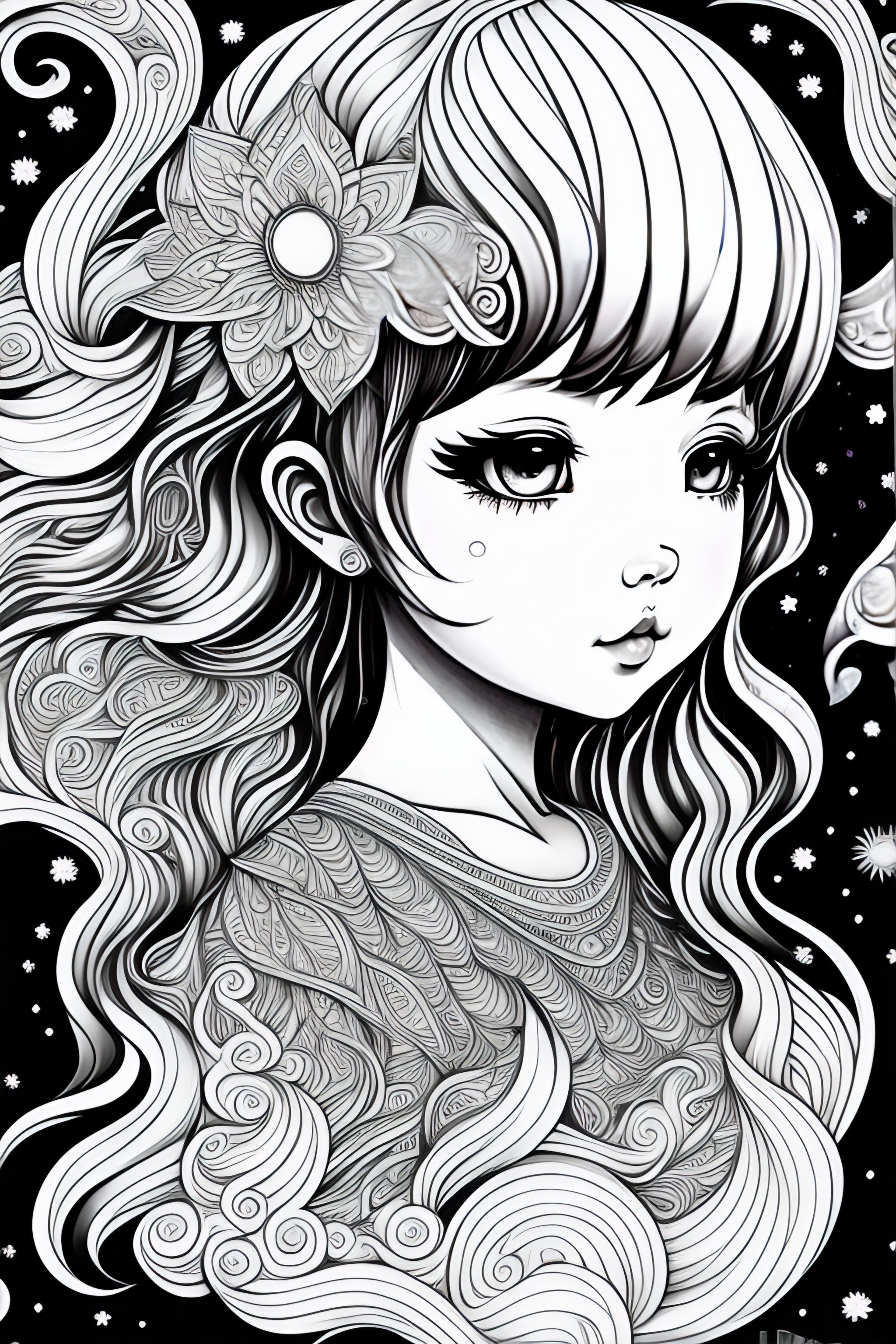 Lexica - Kawaii style baby, fantasy, magical, mystical, unusual, black ...