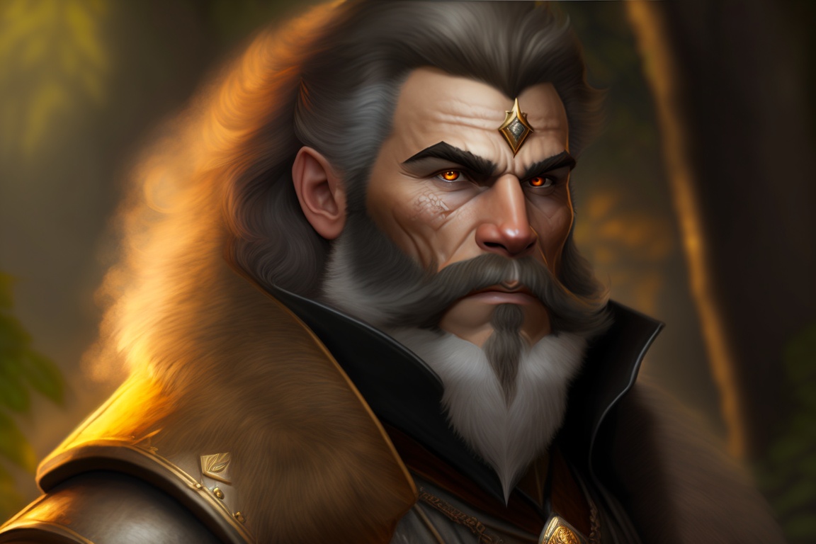 Lexica - Wolfman, realistic, detailed, mage style, lord of rings style