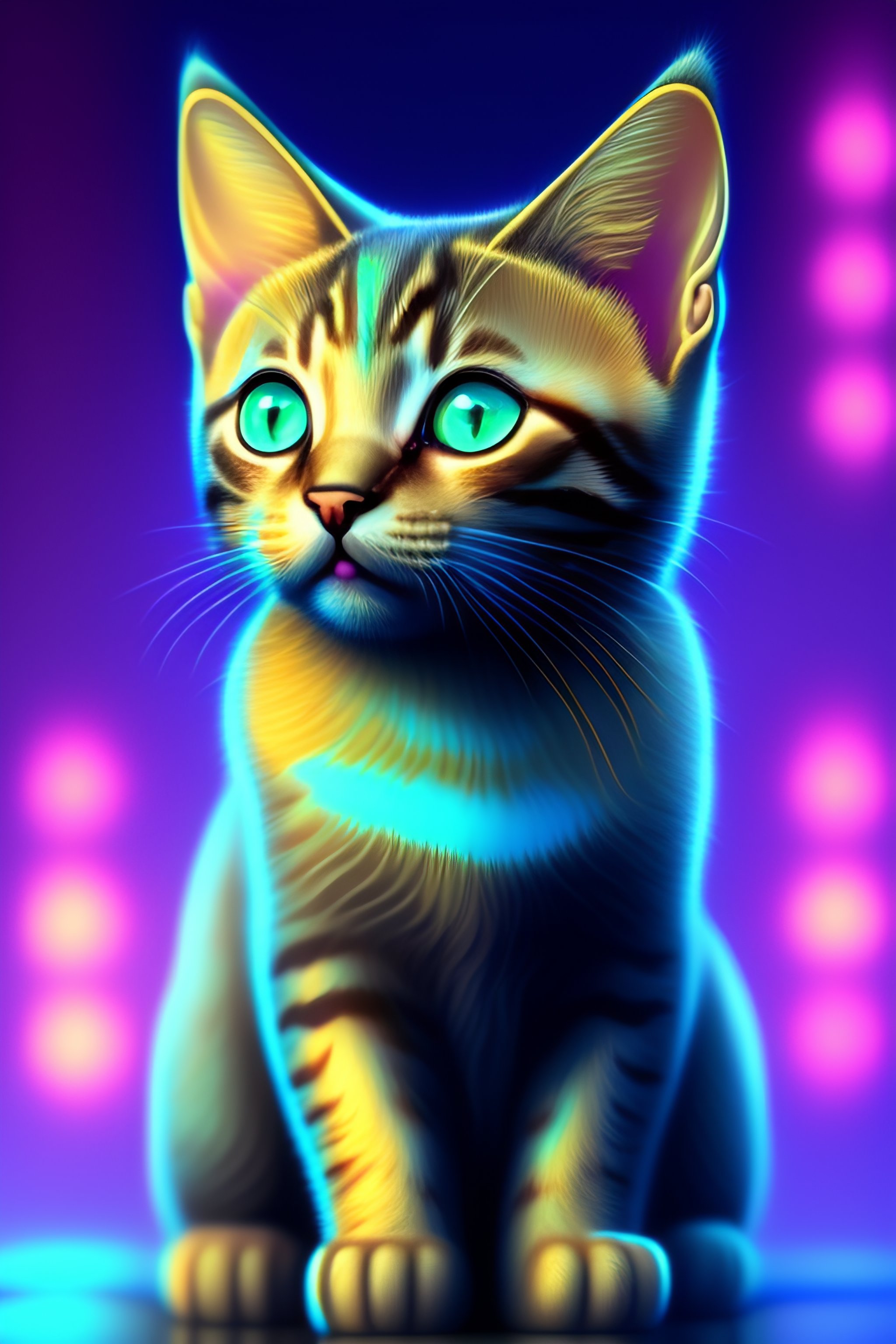 Glowing Kitten