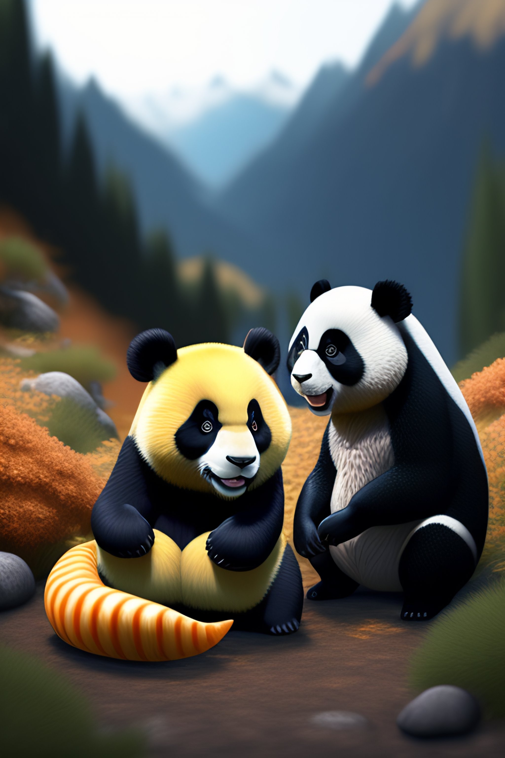 Lexica - Naruto, panda, cool, realstic