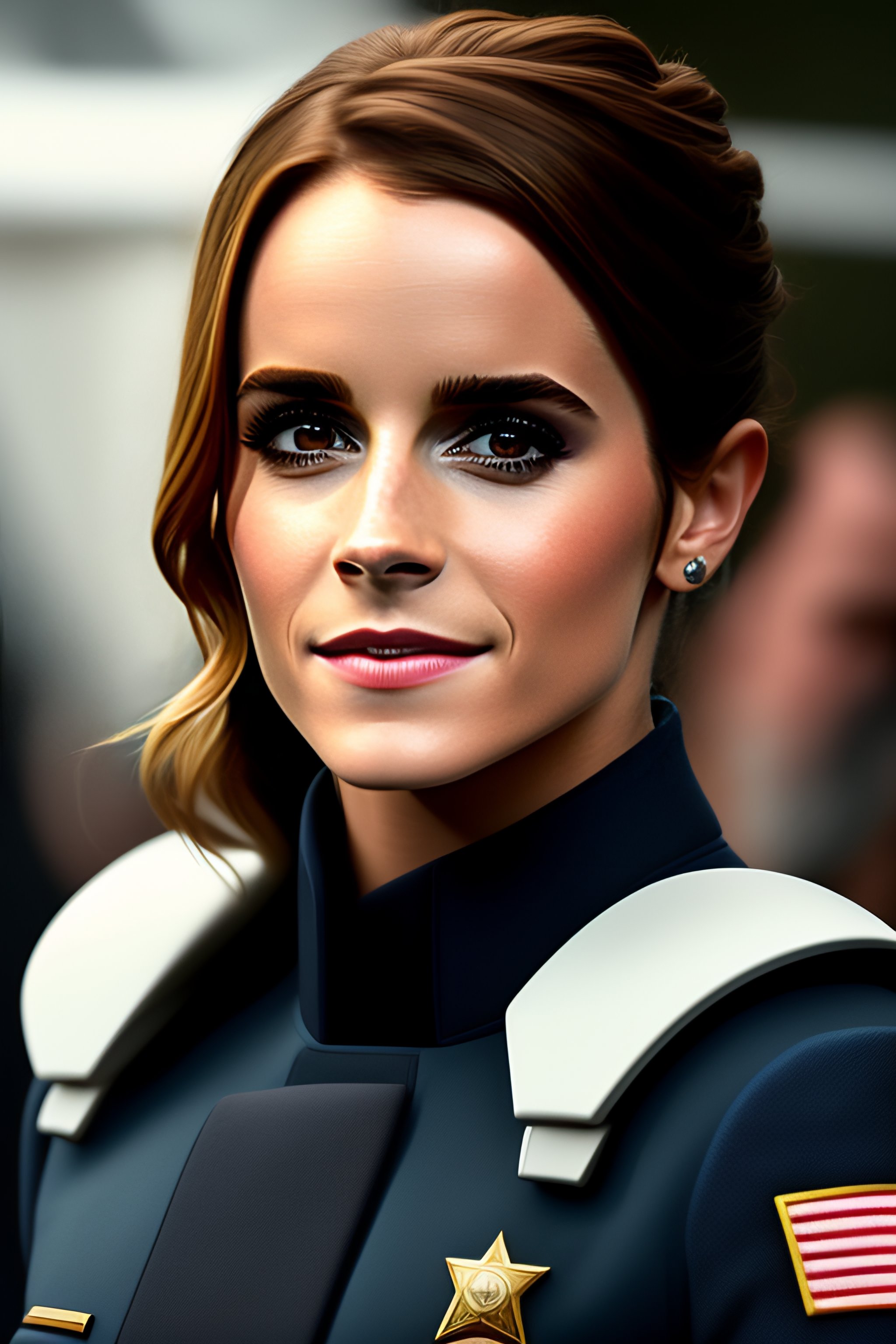Lexica - Emma watson as stargate officer with mp4