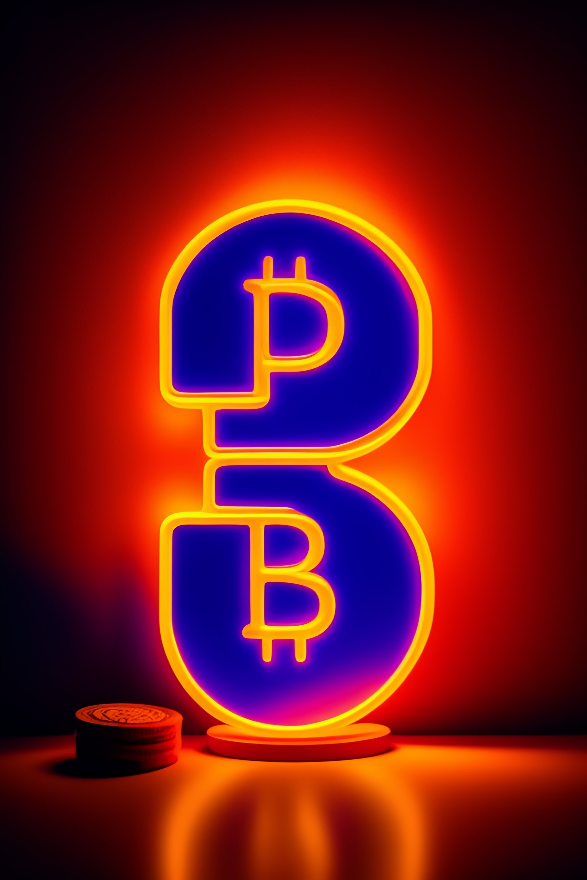 Lexica - ORANGE BITCOIN LOGO NEON LIGHT AND A BUNCH OF MARIJUANA FLOWER ...