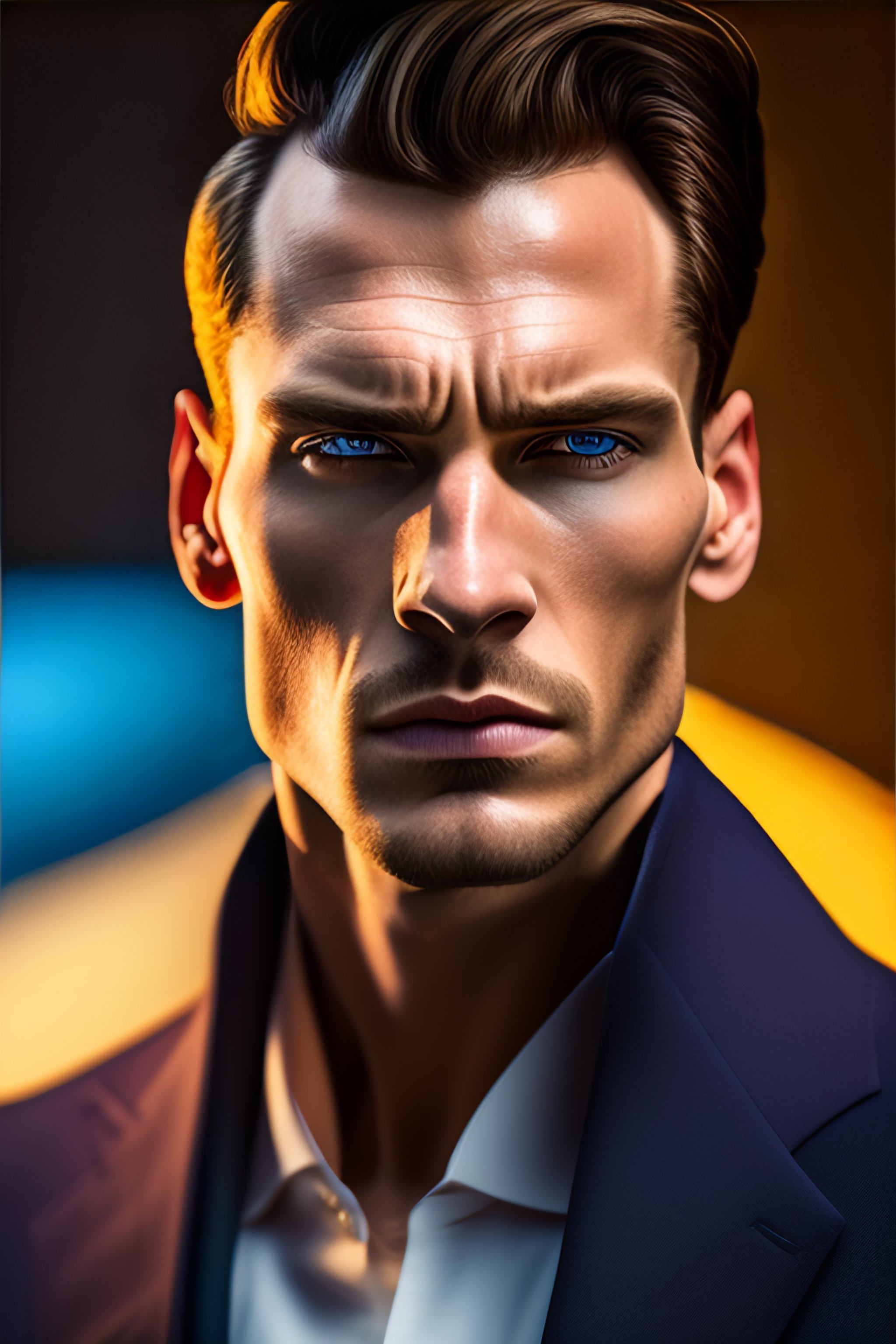 Lexica - Beautiful studio photograph of colorful portrait photography ...