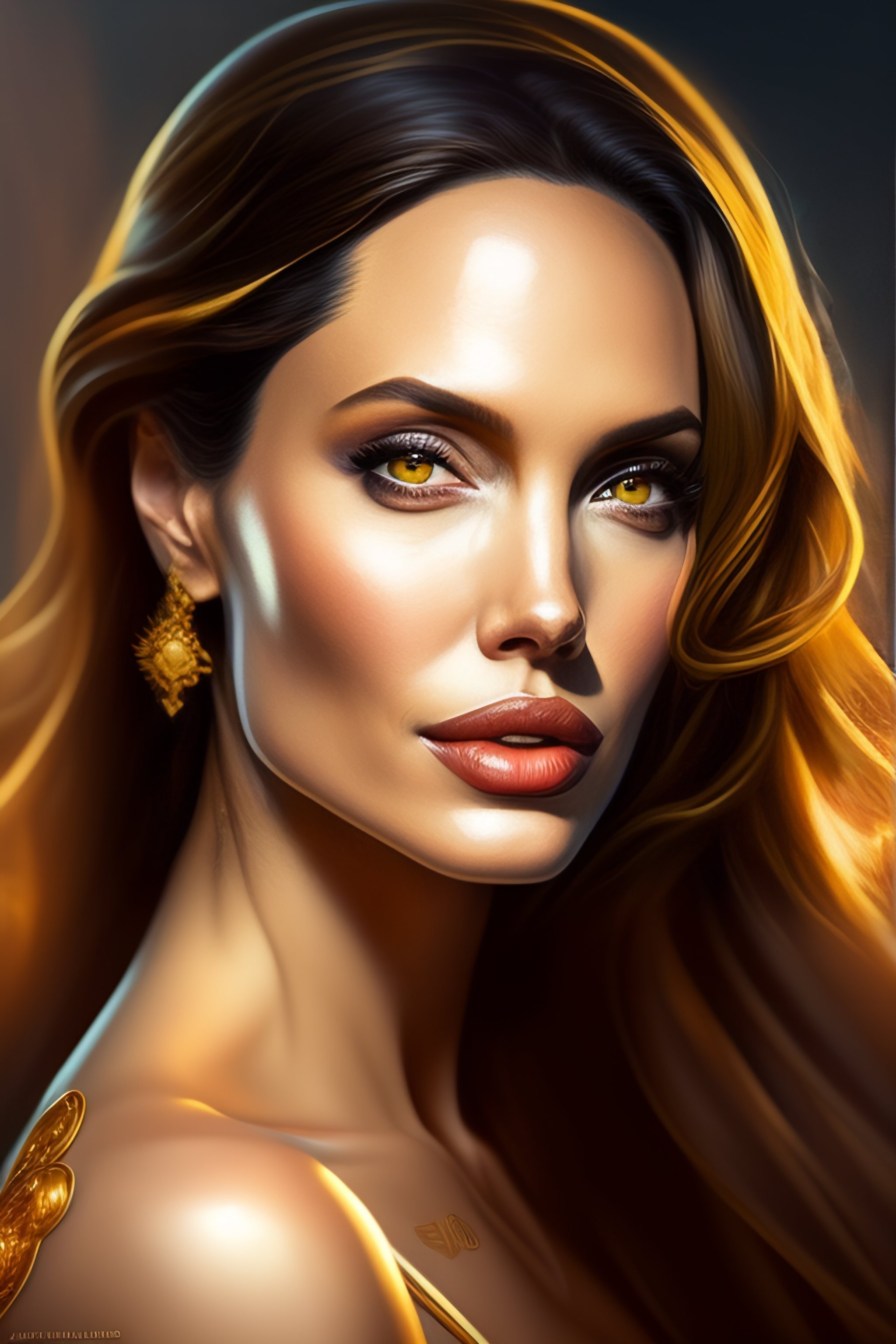 Lexica - Angelina jolie!!! Beautiful portrait of a gorgeous Princess ...