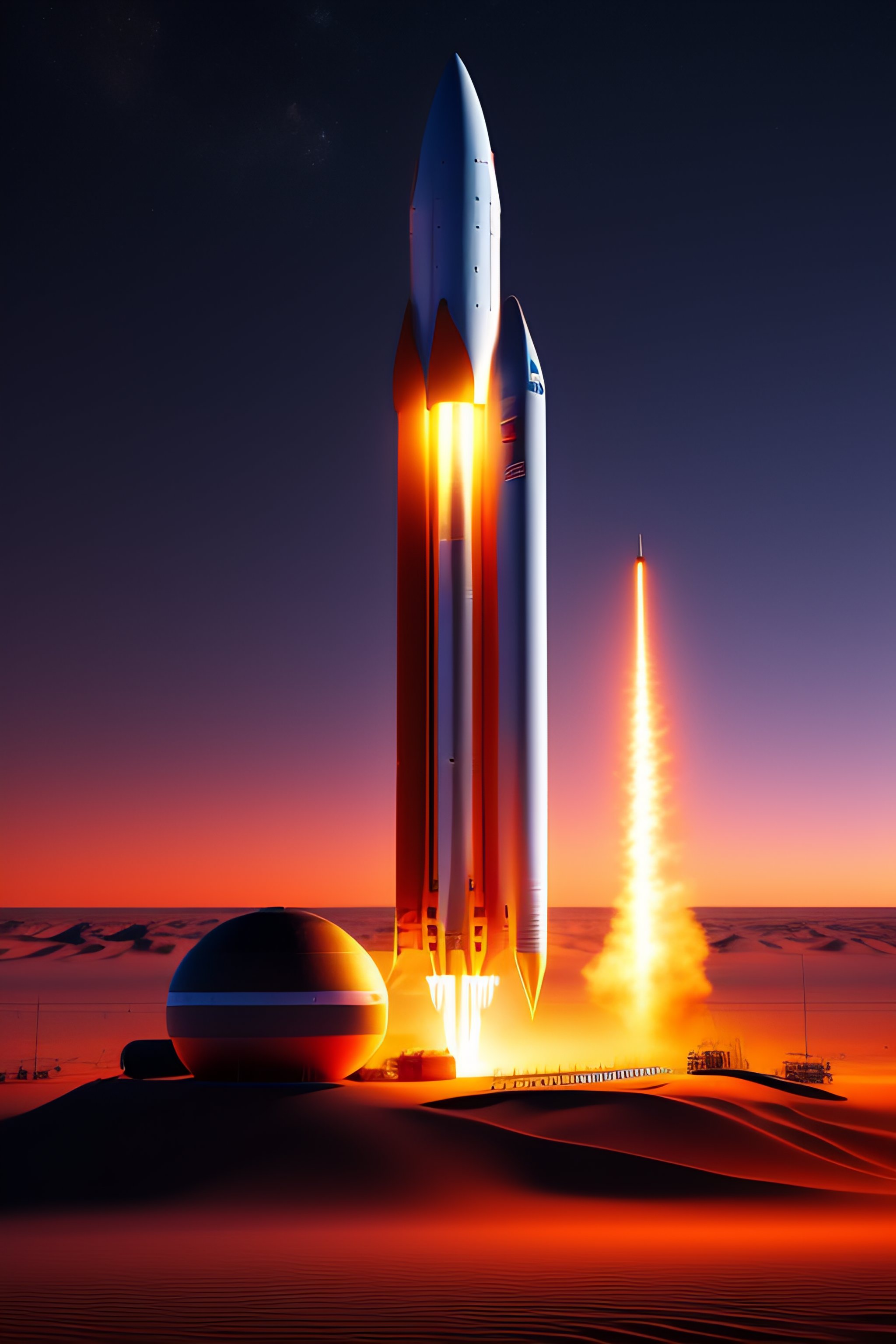 Lexica - 50mm Photograph of SpaceX starship 2.0 designed by SpaceX ...