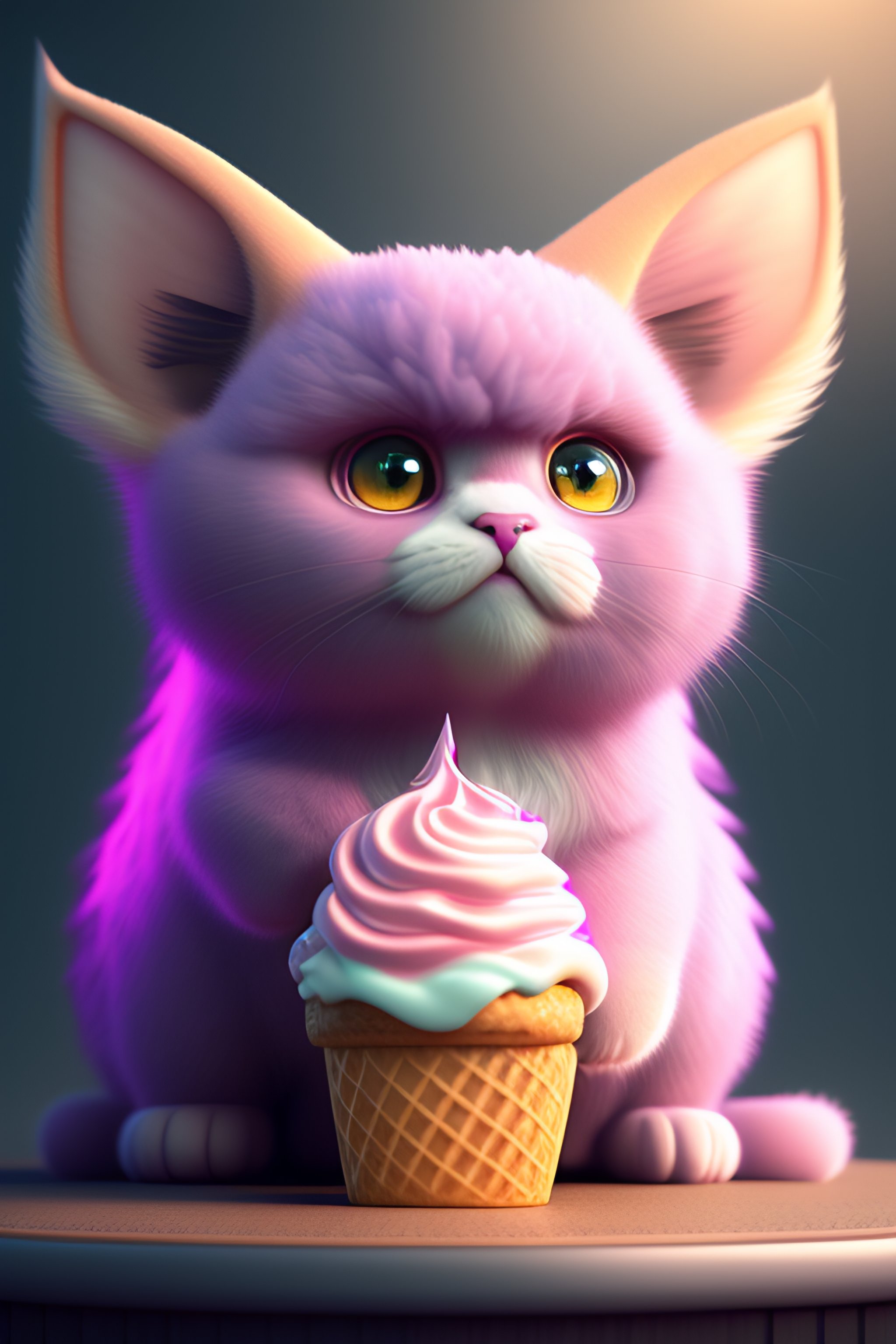 Lexica - High quality 3 d render hyperrealist very cute pastel fluffy ...