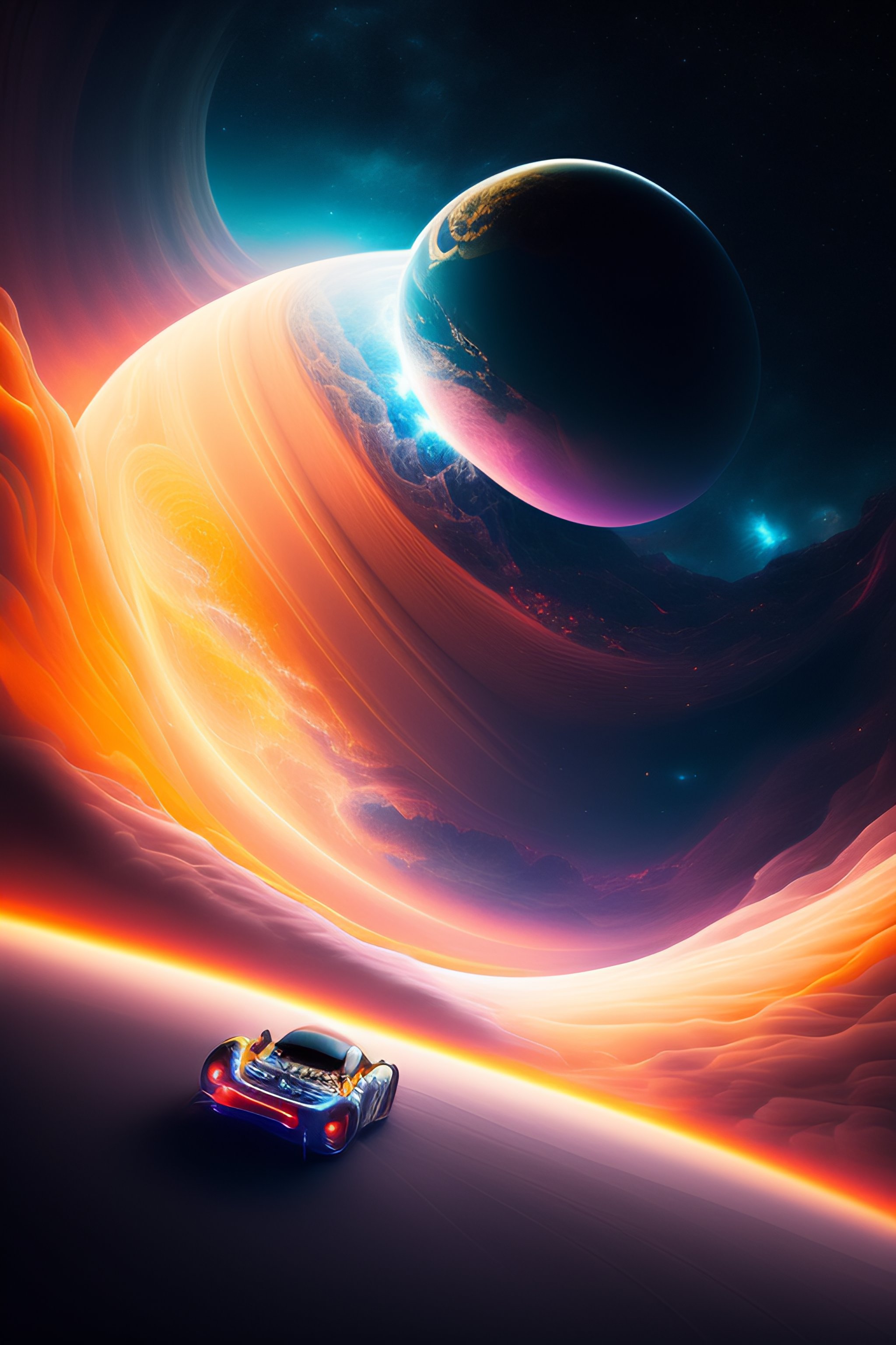 Lexica - Astronaut drifting in cosmos, 8k, hyper realistic, details