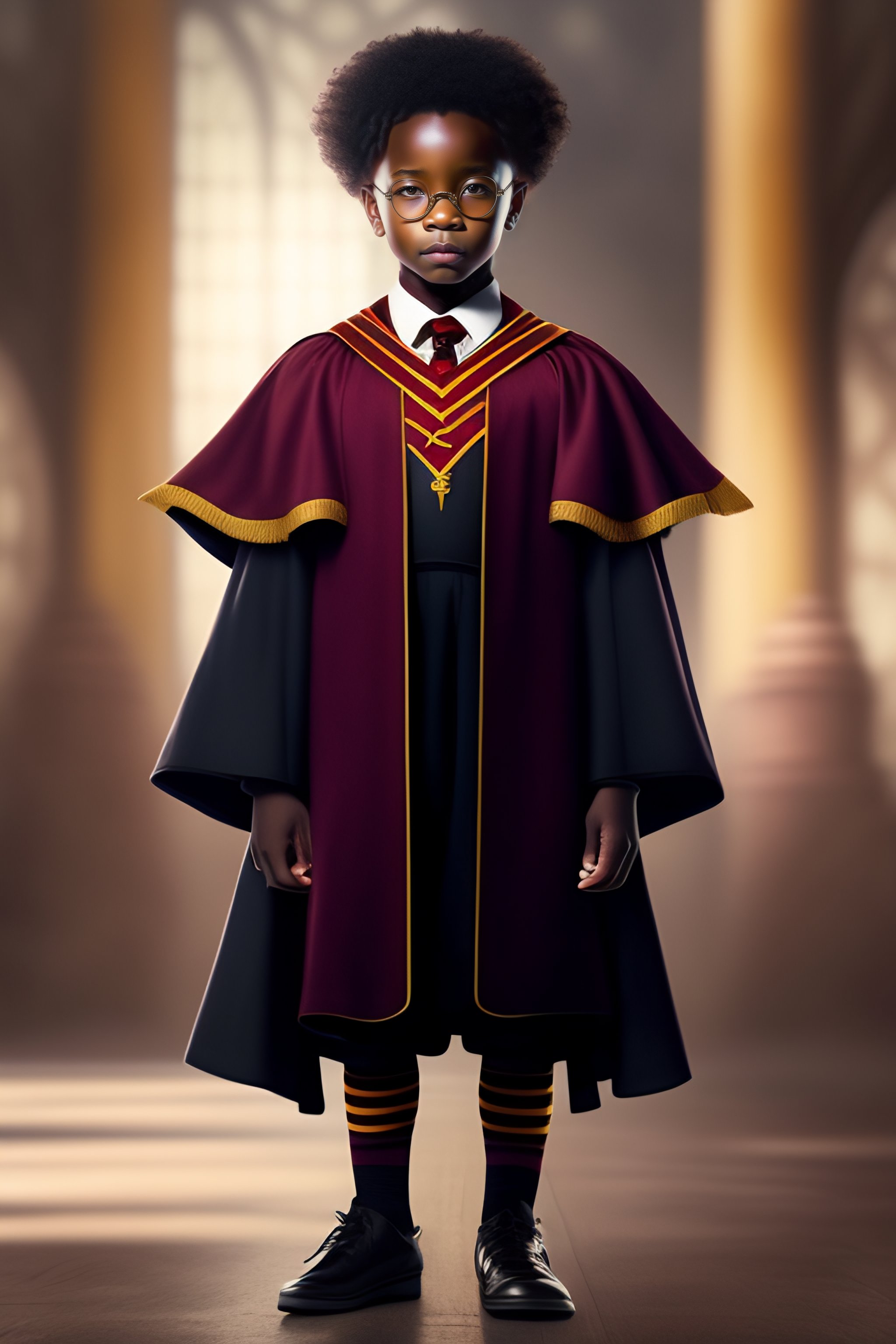 Lexica - Full shot young african harry potter, gryffindor quidditch ...