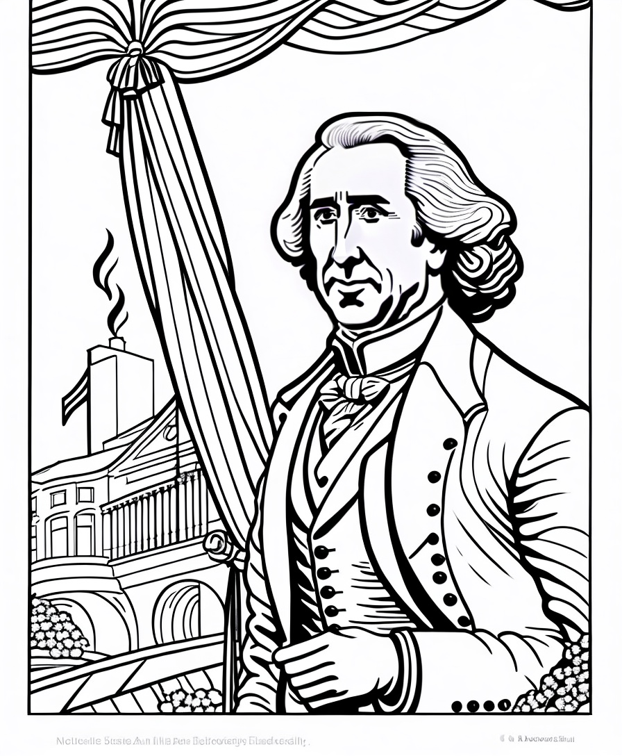 Lexica - Coloring book page in black and white of the actor Nicolas ...