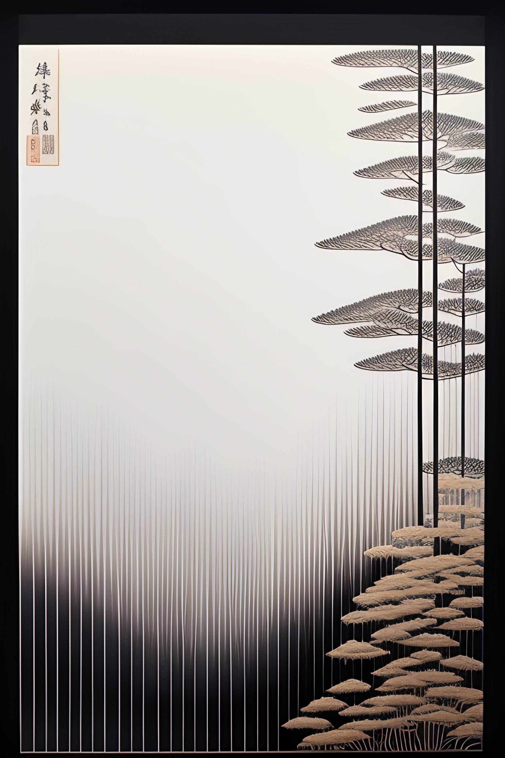 Lexica - Minimal line art Woodblock print by Taguchi Tomoki, Yatsuo no ...