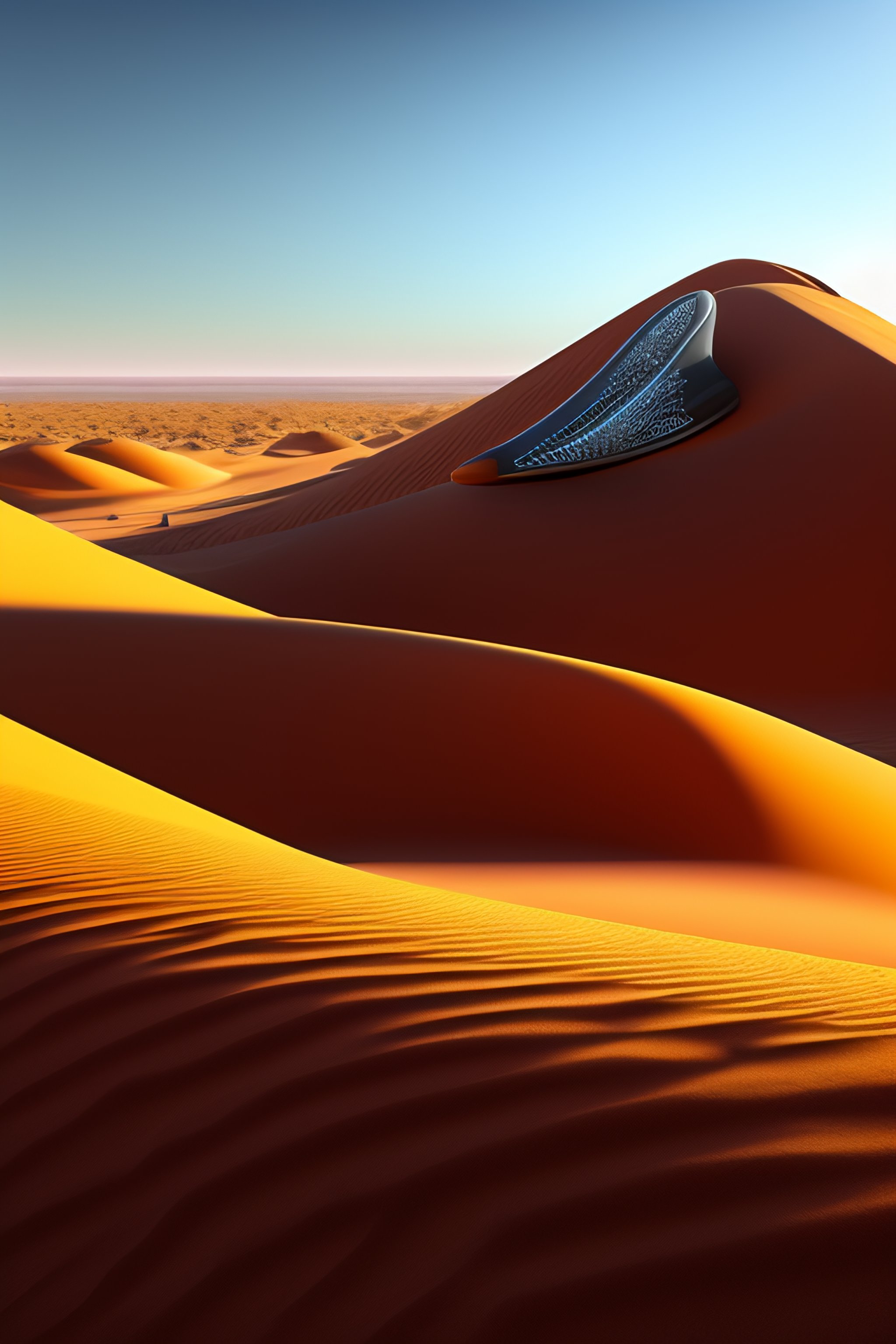 Lexica - Futuristic running Shoe inspired by sand dunes, photorealistic ...