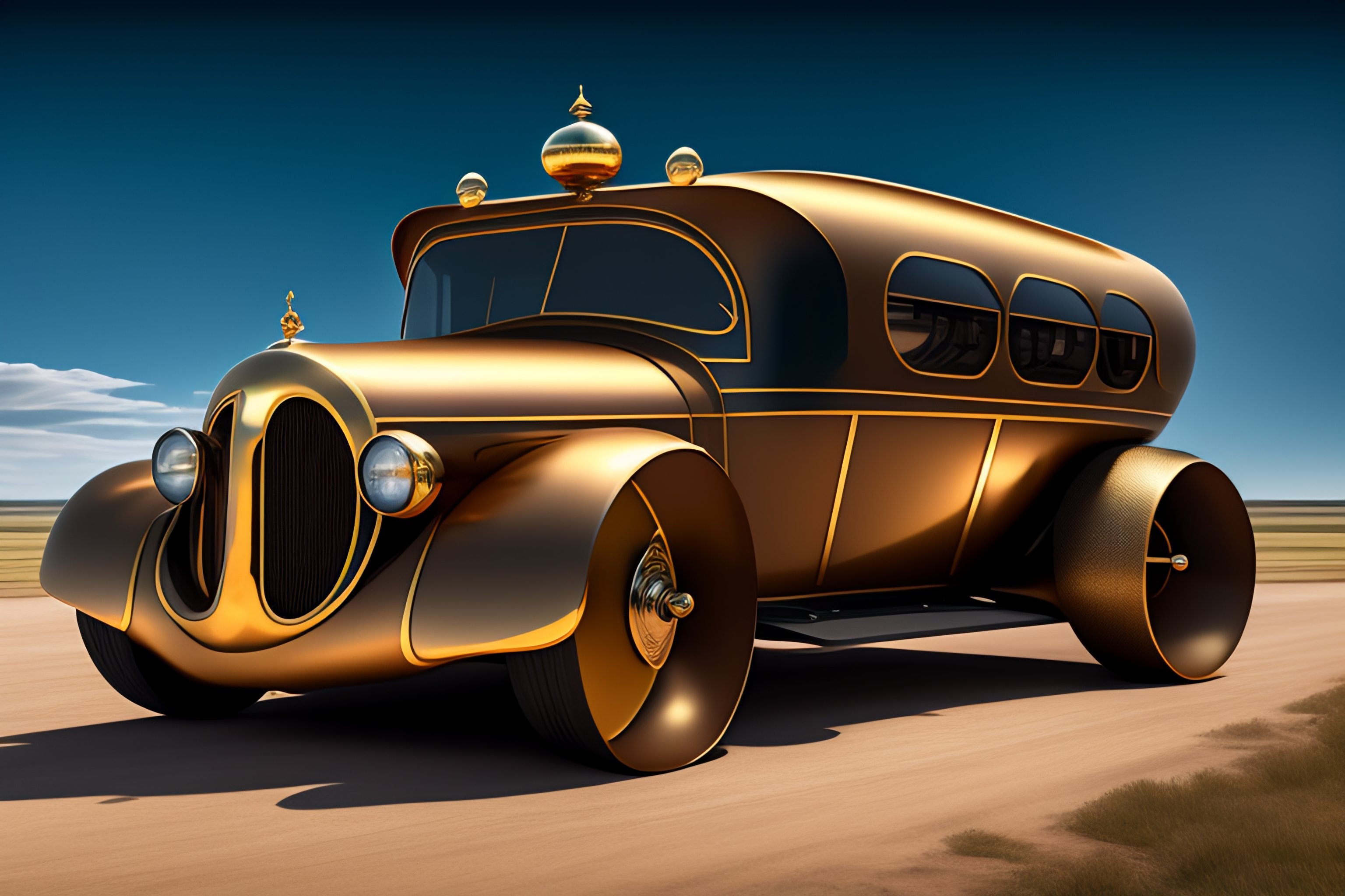 Lexica - RIBBON STEAMPUNK CAR, a sign that says OFF-ROAD MY PASSION ...