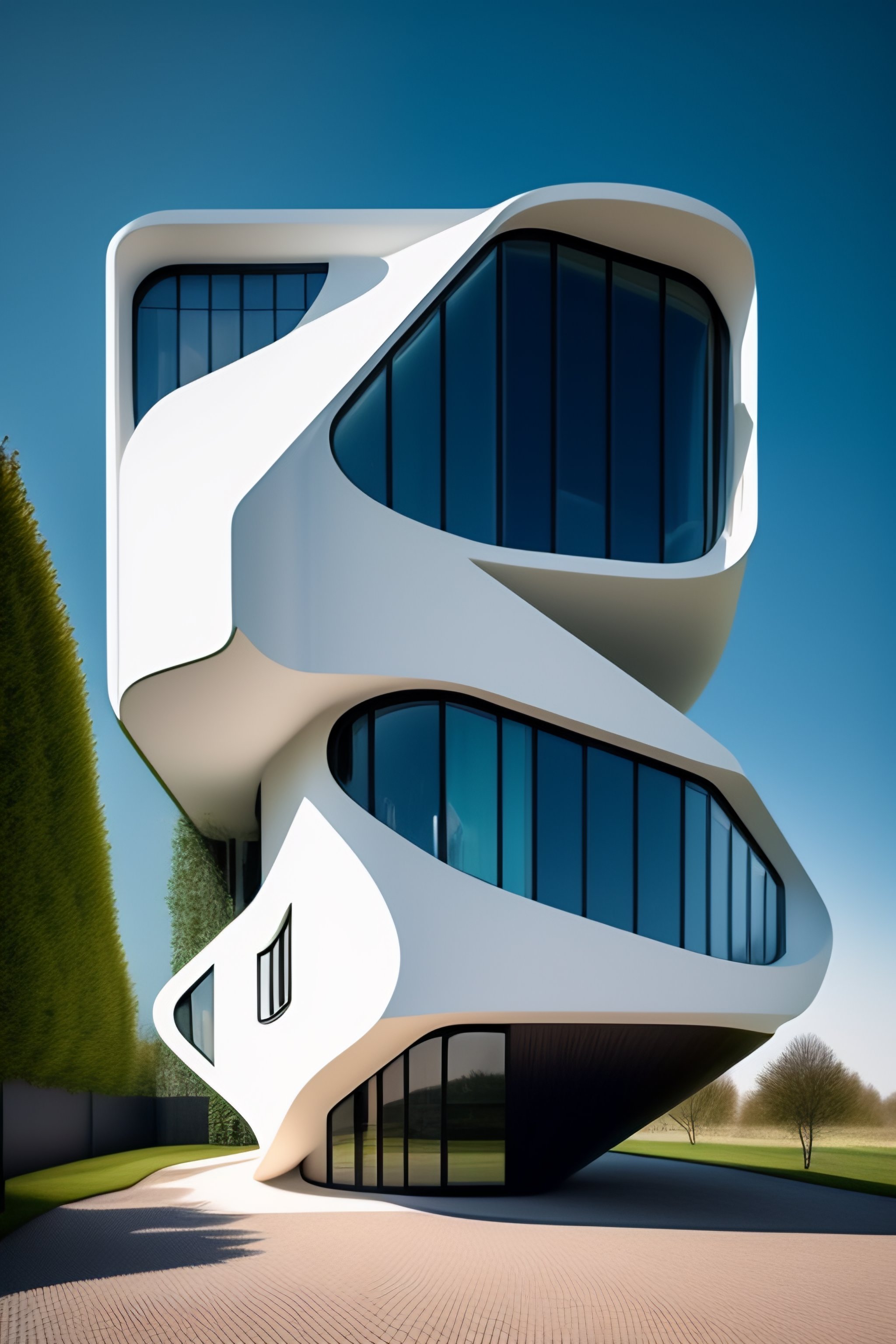 Lexica - A house in rotterdam, zaha Hadid style