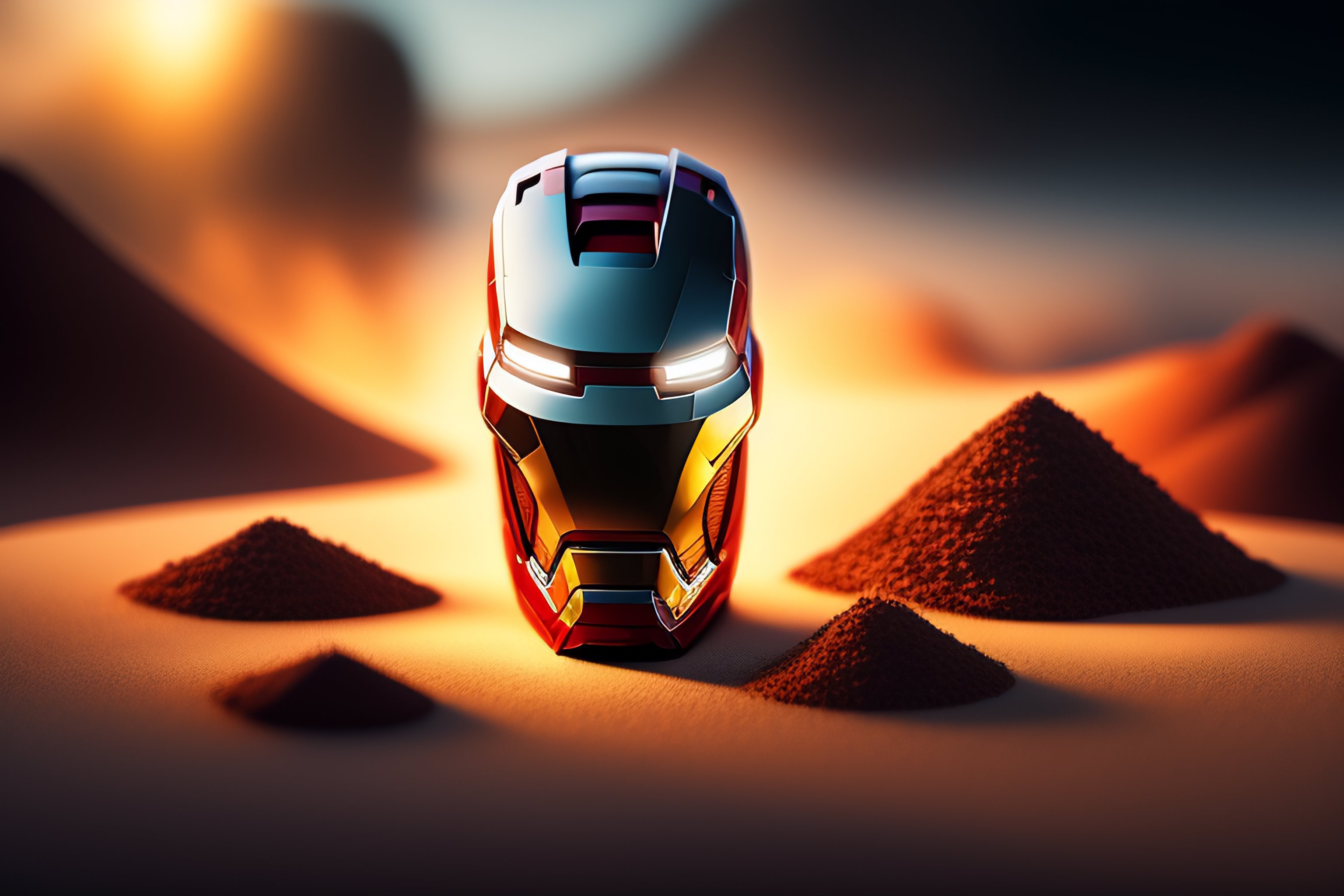 Lexica - Ironman, Desktop Background, Dark Background, Knolling ...