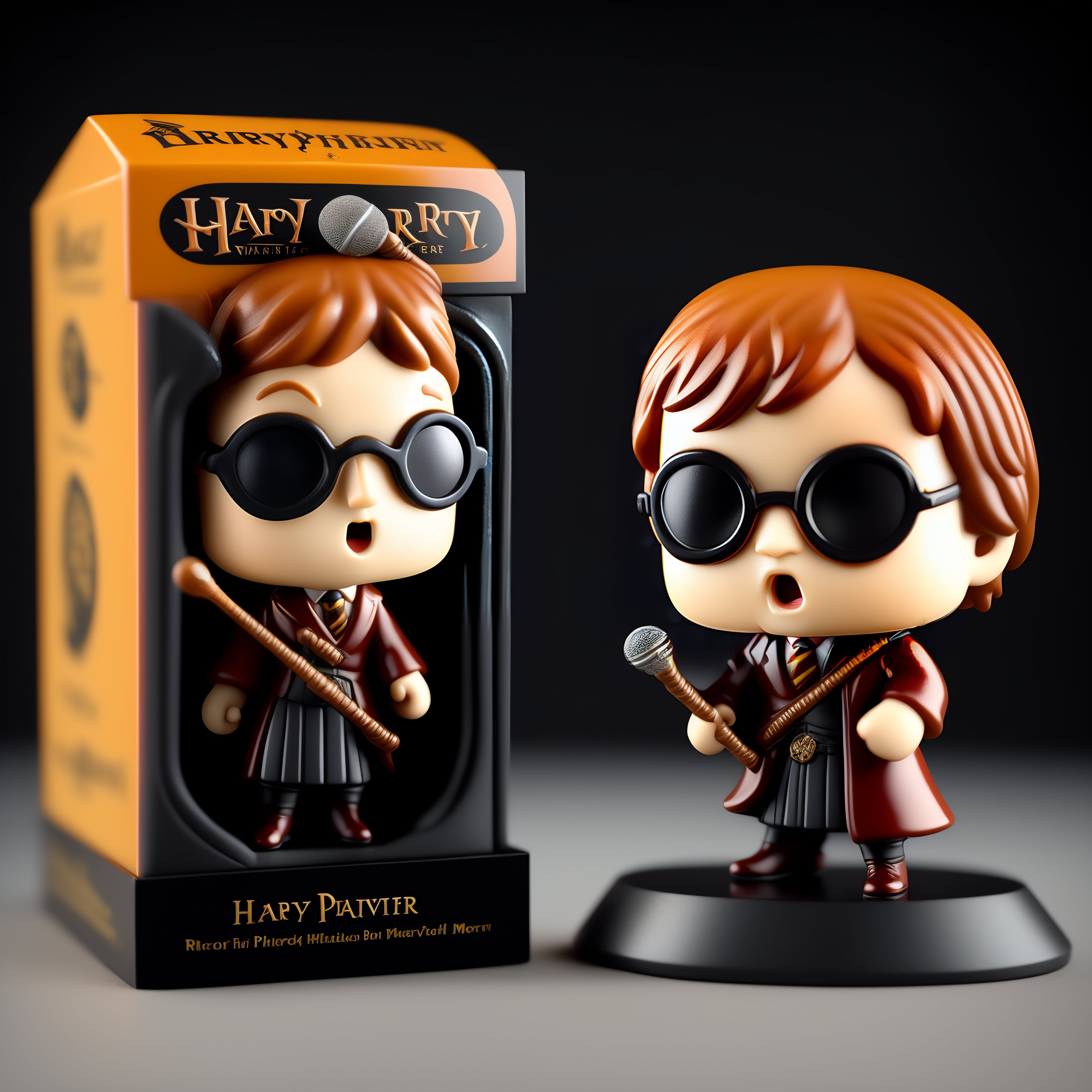 Lexica - Harry Potter wizard rock singing microphone funko realistic 3d ...