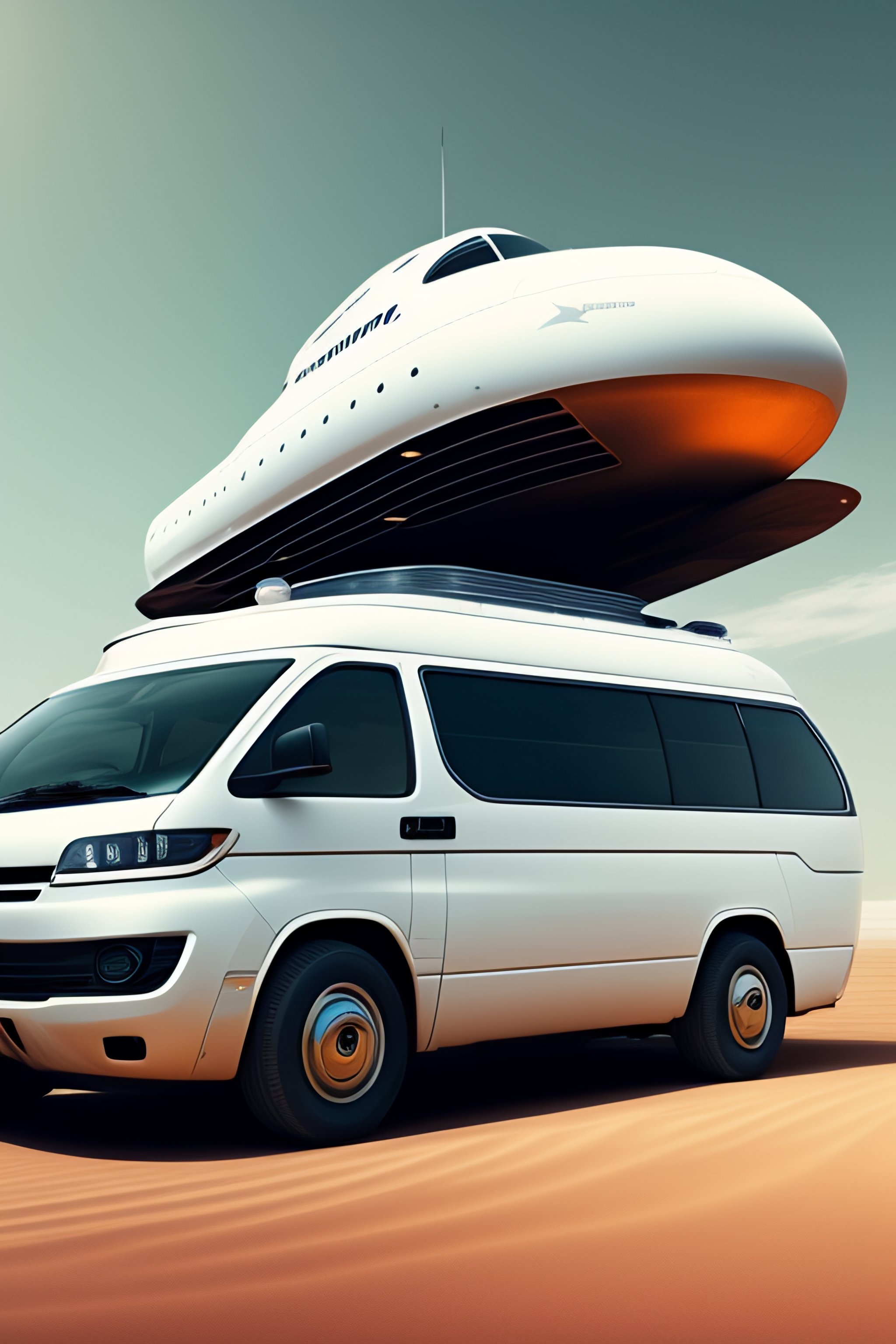 Lexica - Side view minivan, rusty and dust covered, nasa vehicle ...