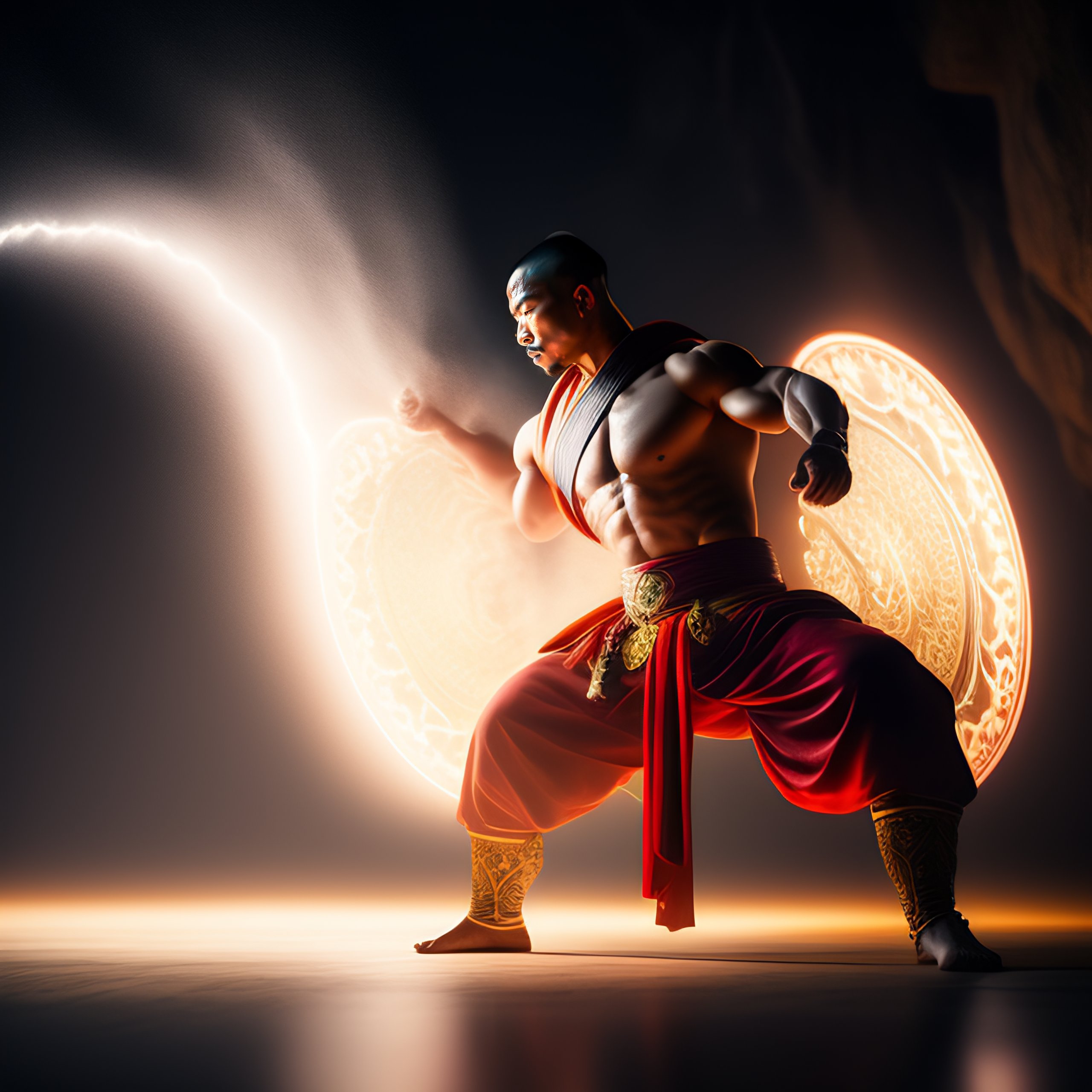 Lexica - Full body pose, hyperrealistic photograph of a shaolin ...