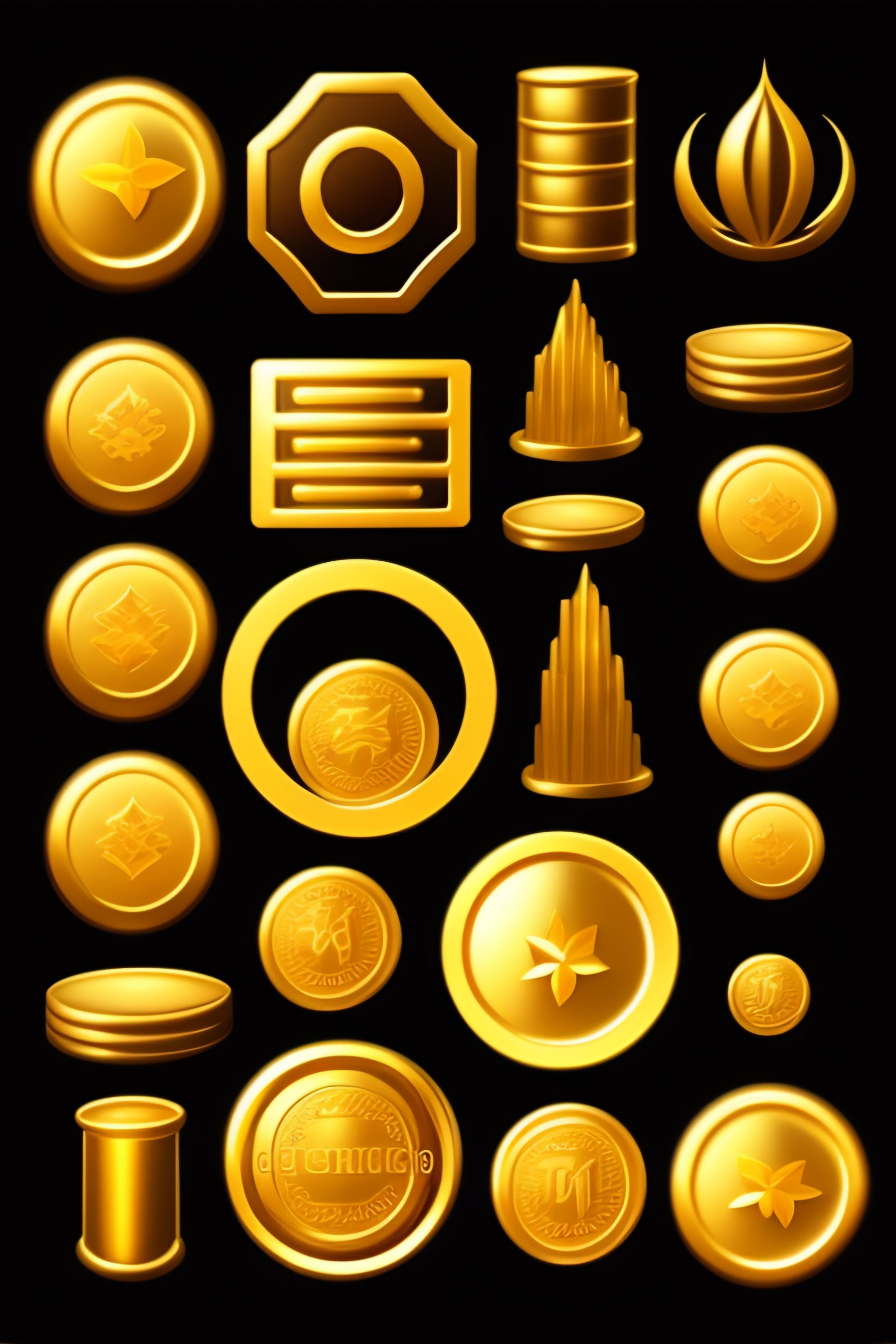 Lexica - Https://cdn3.vectorstock.com/i/1000x1000/10/22/gold-coins-icon ...
