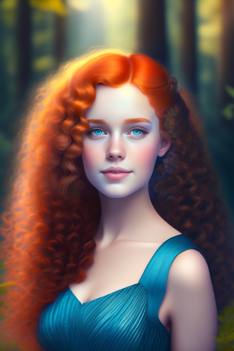 Curly Red Hair Brave