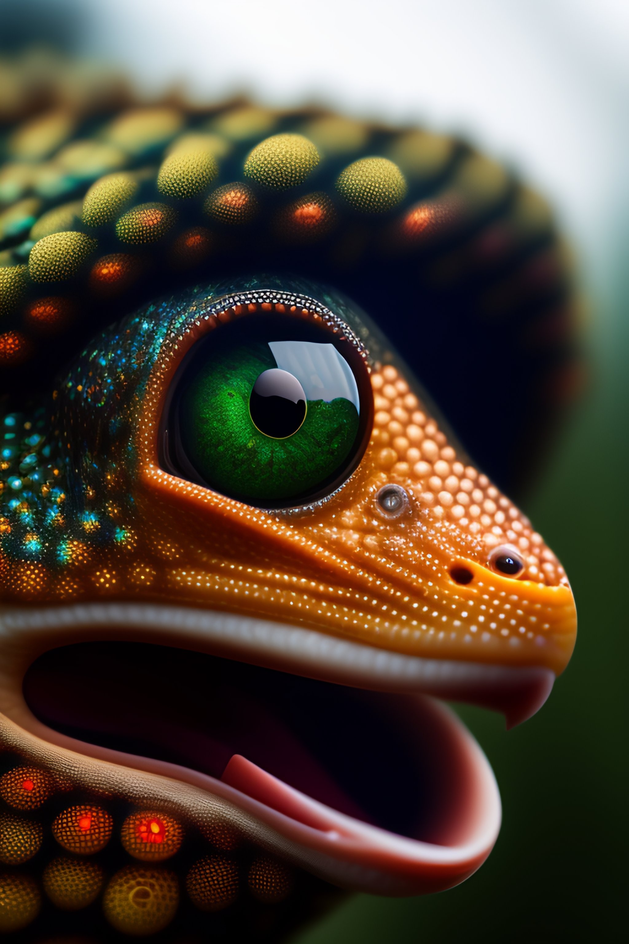 Lexica - A small scaly monster covered in several eyes