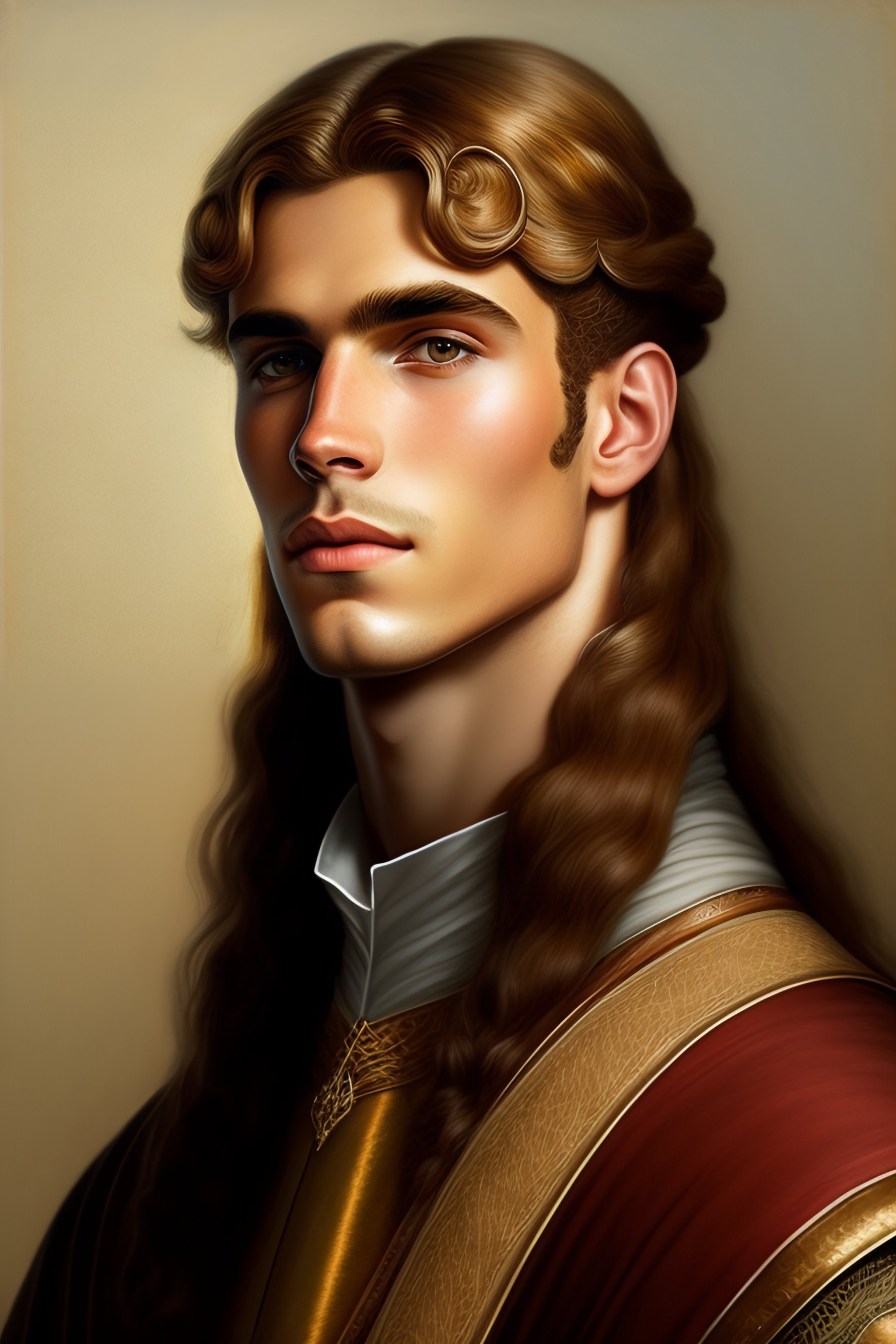 Lexica - Jacob Collins-Levy with light hair medieval style, detailed