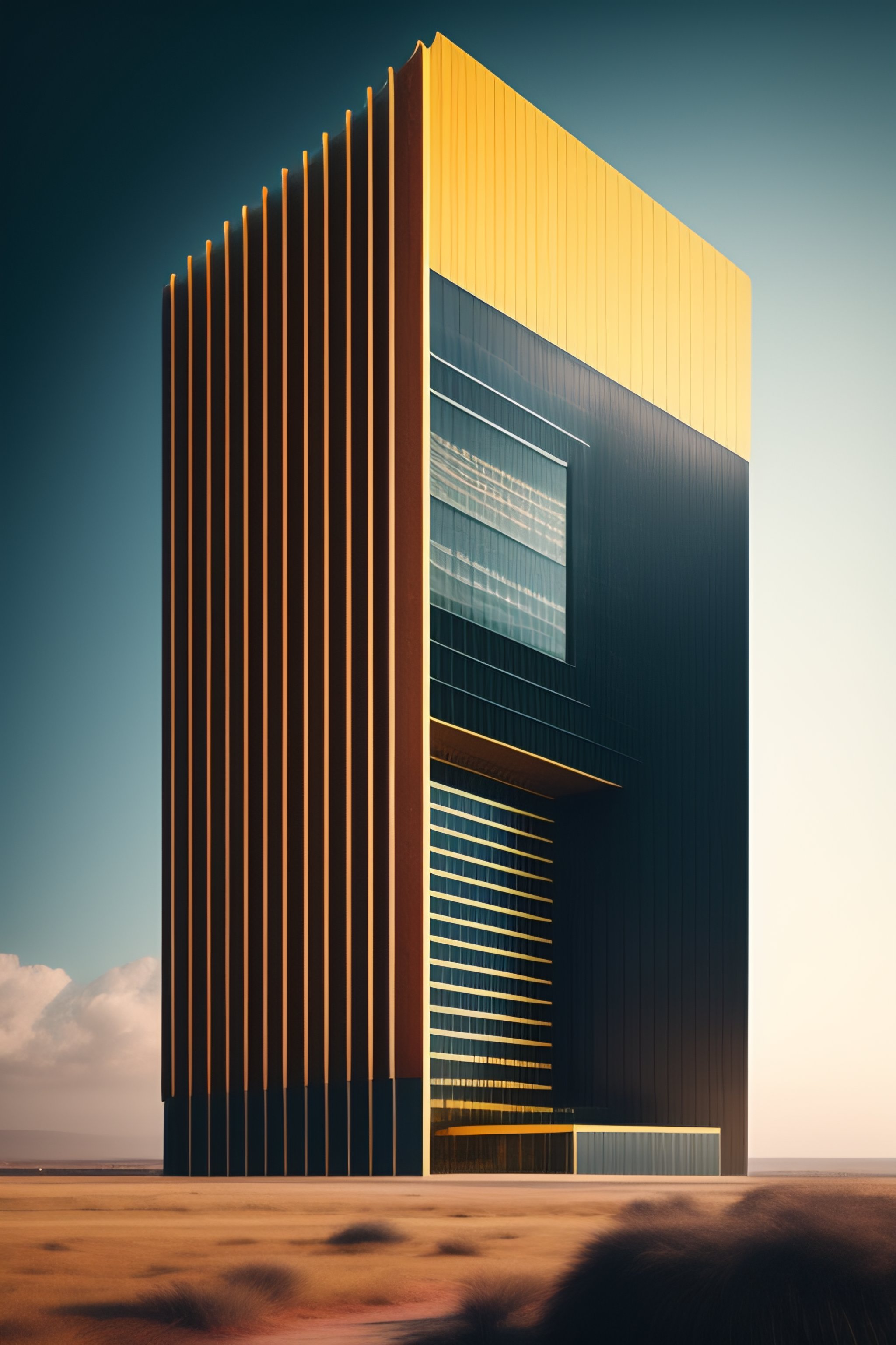 Lexica - A 100 story building and a chopper