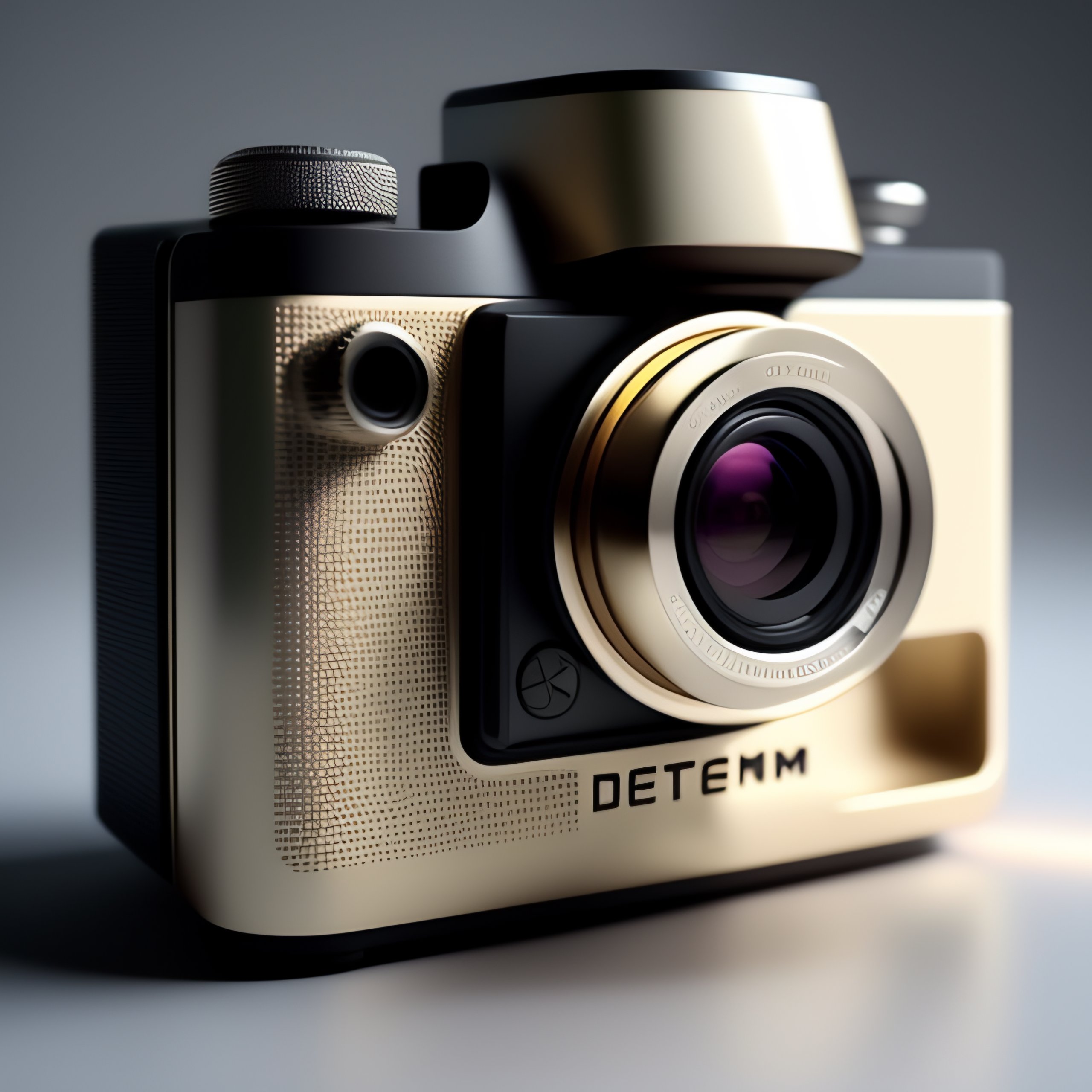 Lexica - A digital camera designed by Dieter Rams. Intricate details