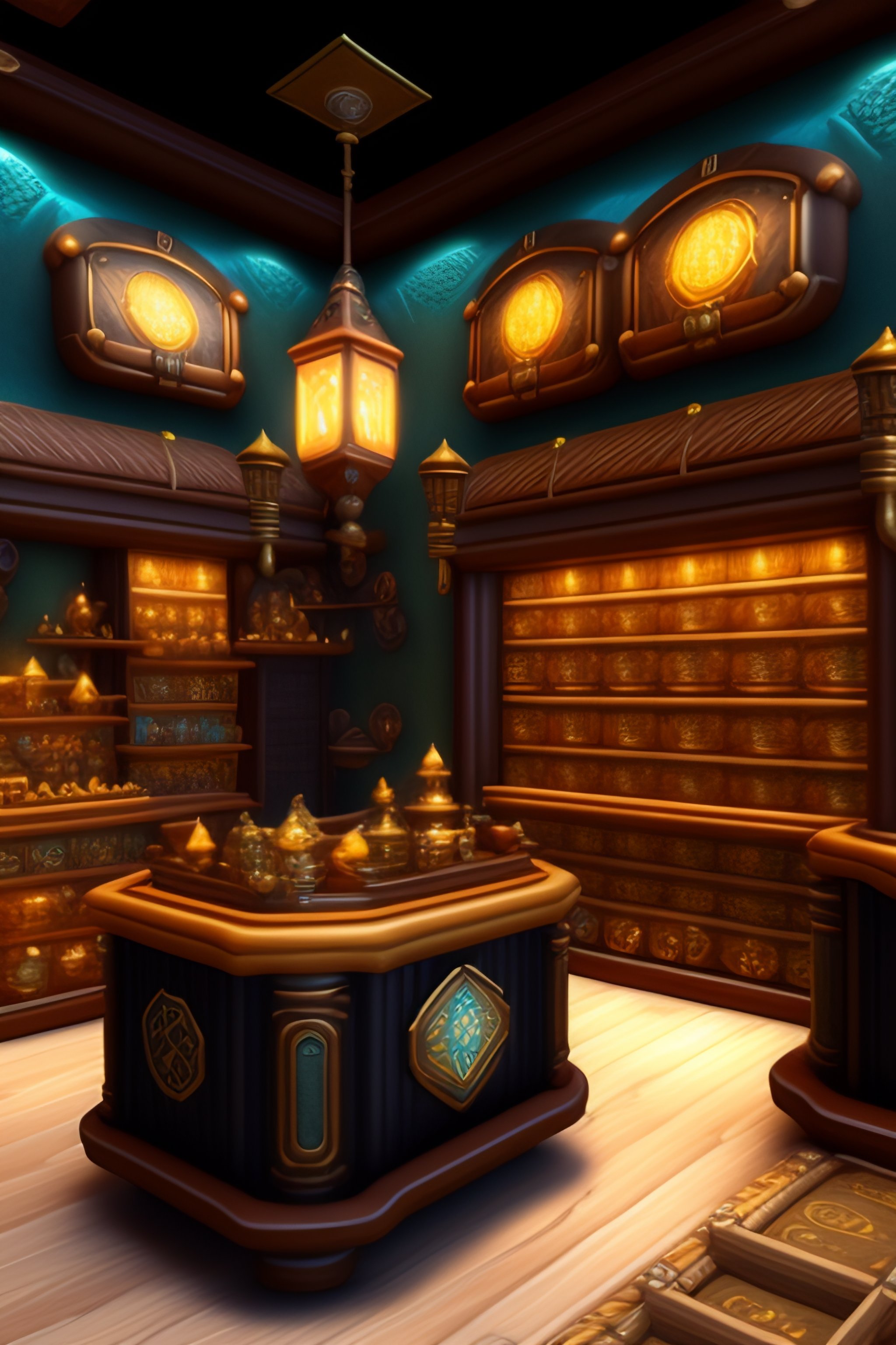 Lexica - Fantasy tile shop steampunk