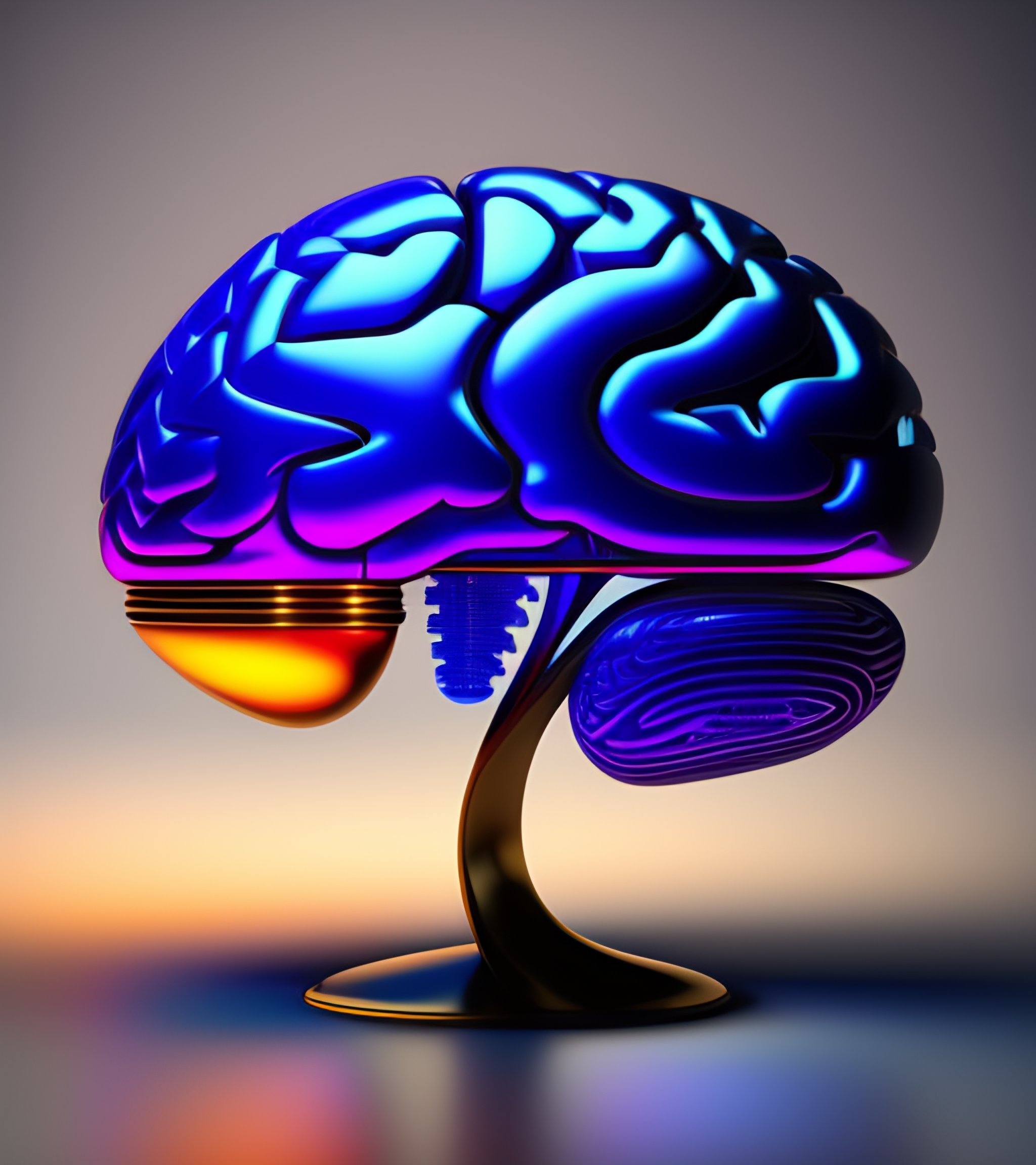 Lexica - Artificial intelligence brain, hyper realistic