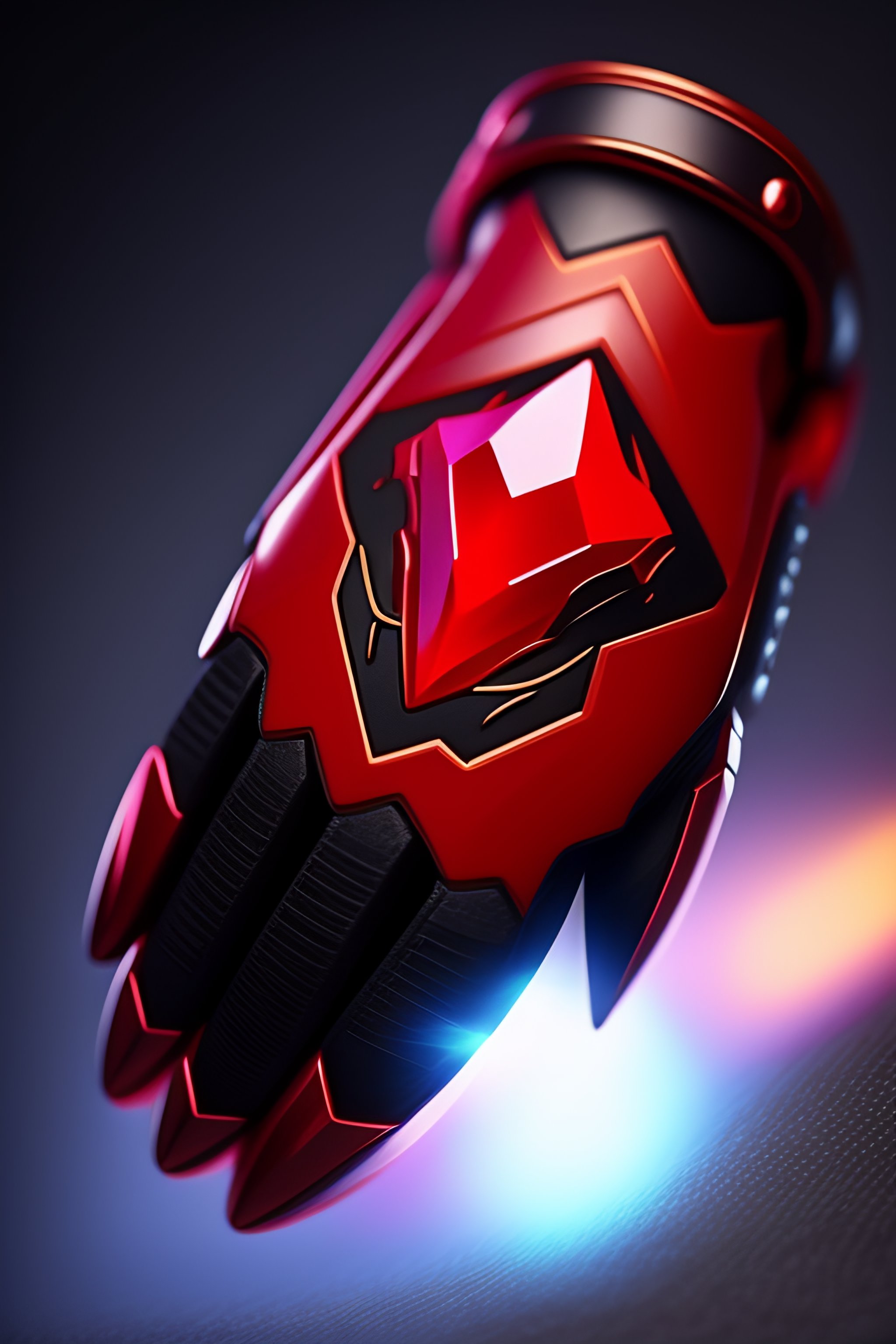 Lexica - Fantasy game asset high resolution glove icon , with a red ...