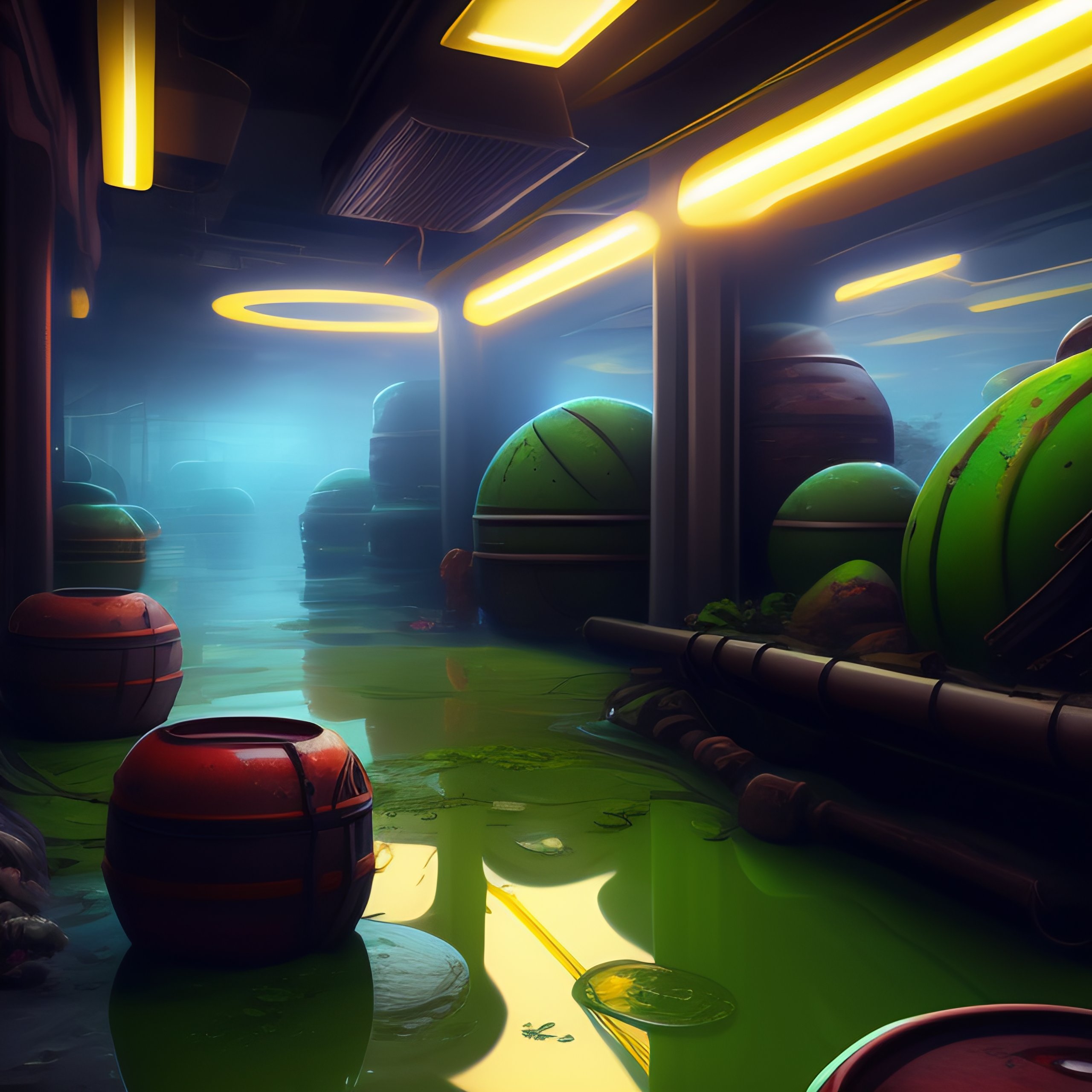 Lexica - Toxic sludge sticky viscous floor environment with many mutant ...