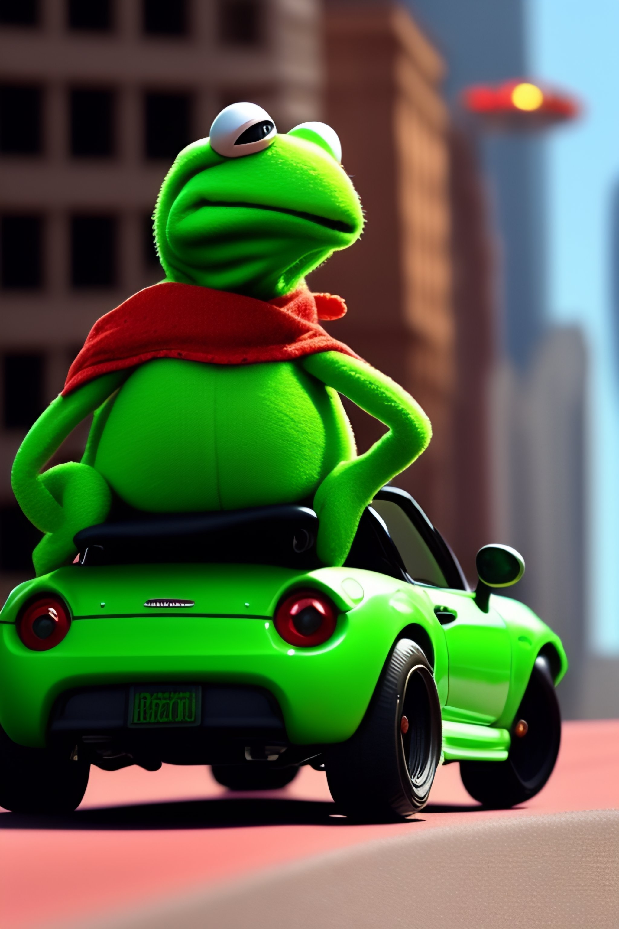 Kermit The Frog Driving