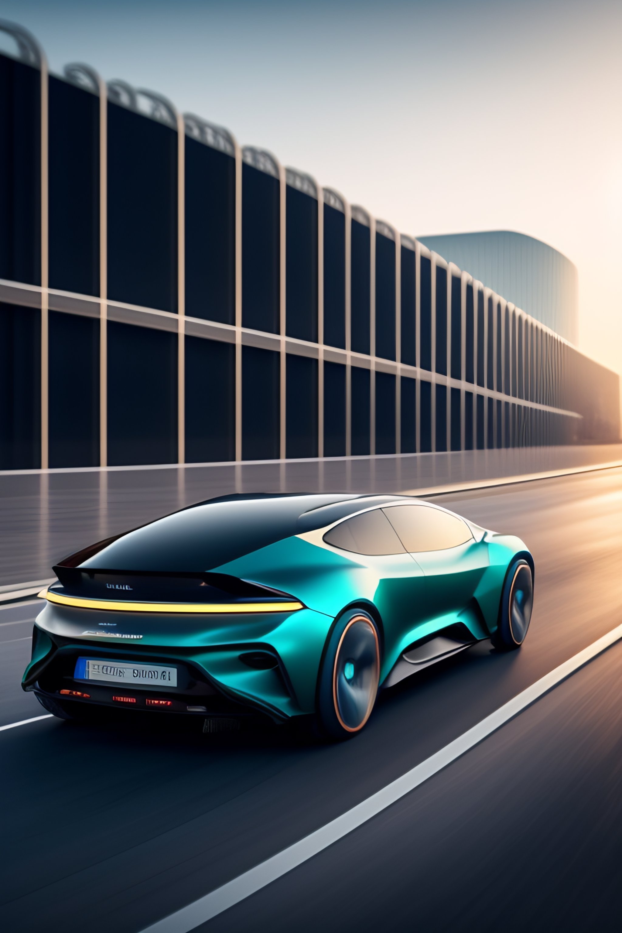 Lexica - Leipzig of the future with flrying cars
