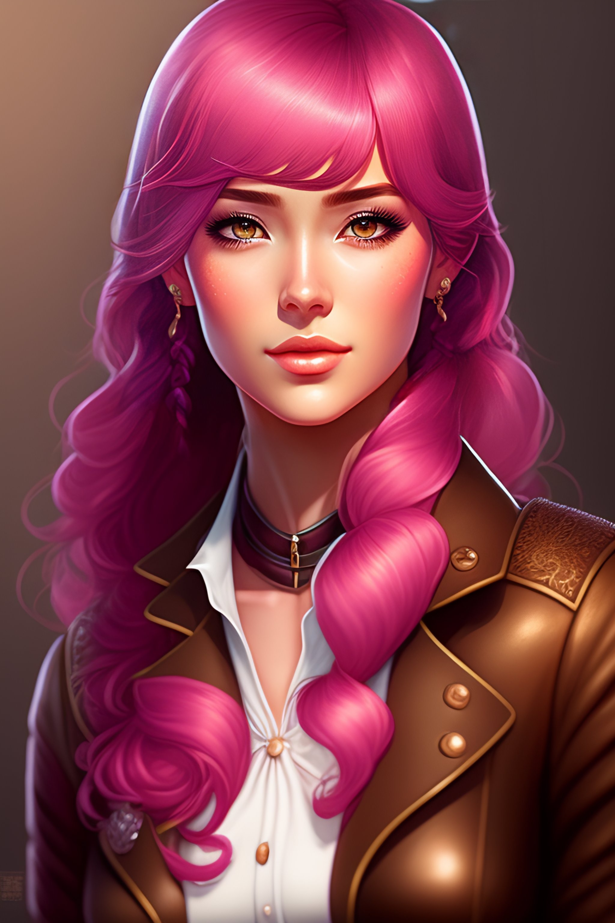 Lexica Portrait Of Female In Dgs Illustration Style Full Shot Detailed Face Symmetric 