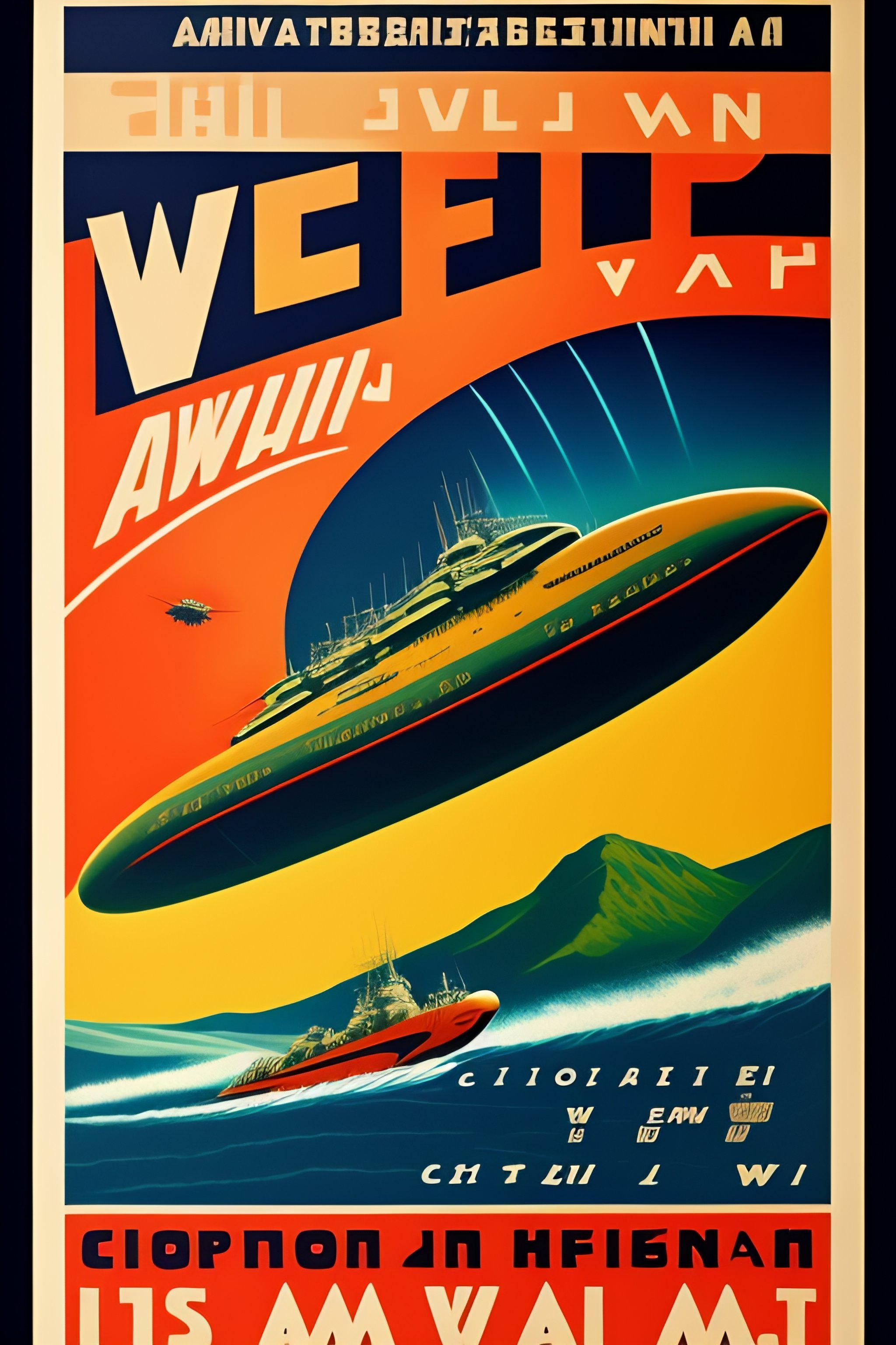 Lexica - Wwii propaganda recluting poster about alien attacking, Ufo ...
