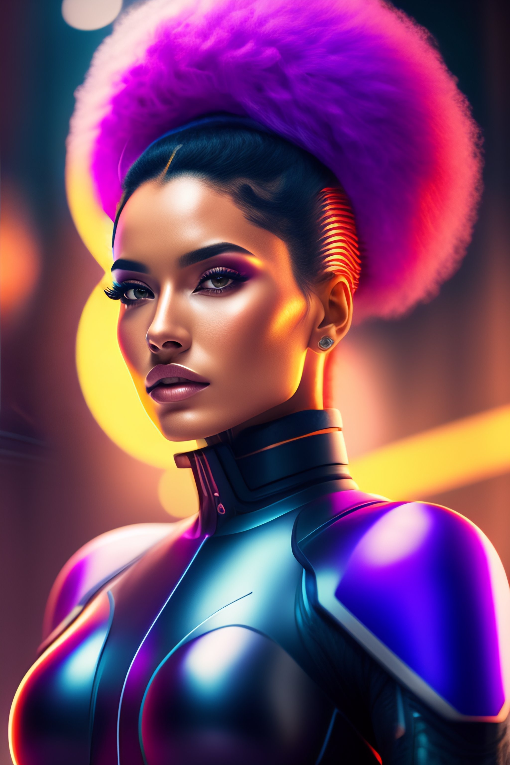 Lexica - An augmented woman in the year 3500