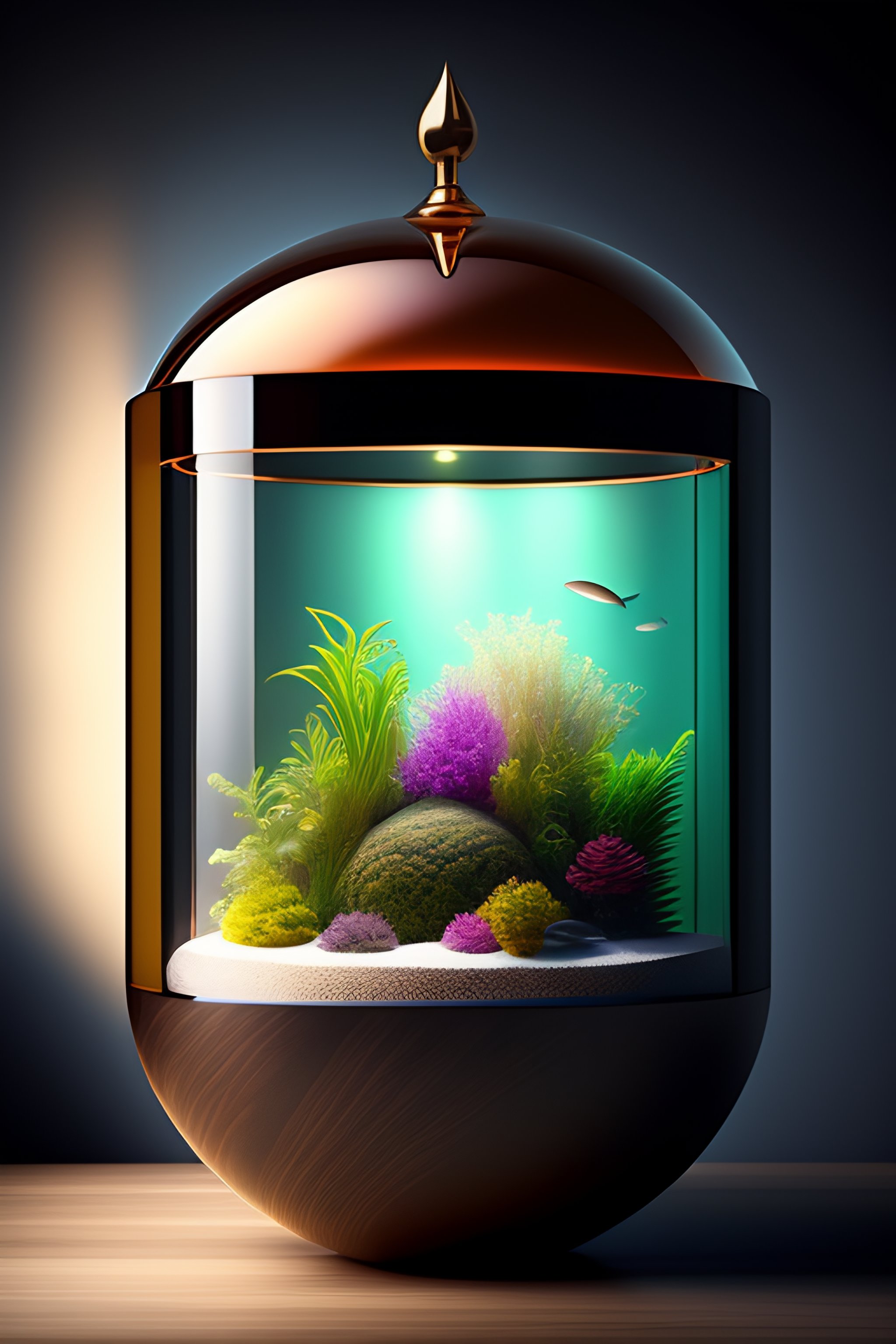 Lexica - Surreal art aquarium, realistic render