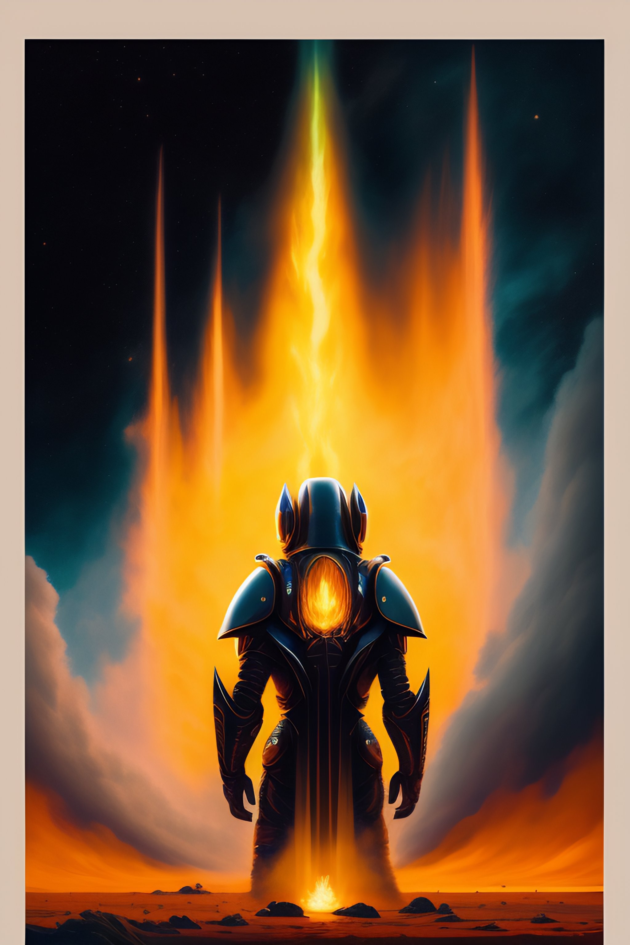 Lexica - Portrait of an alien about to fight a human after the ...