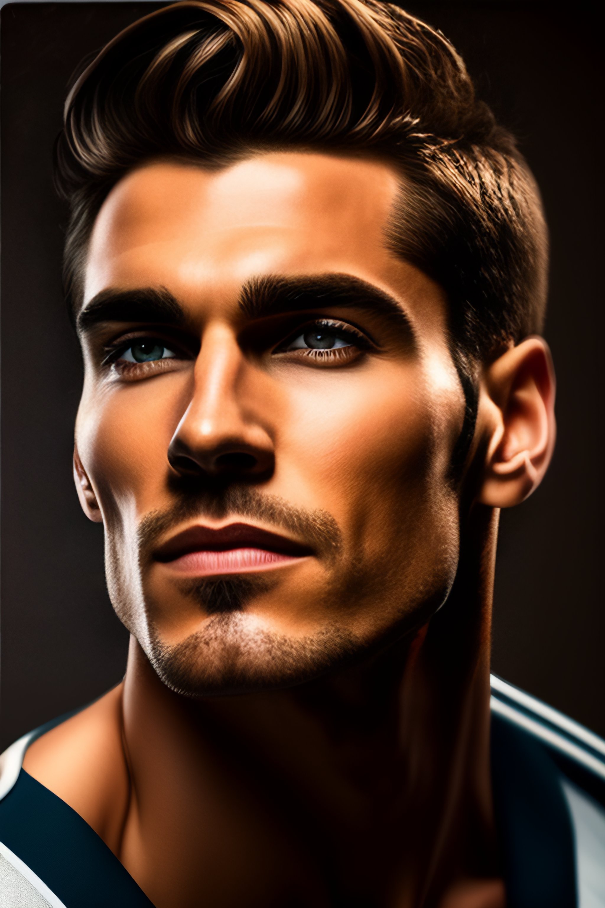 Lexica - Handsome man with a scar on face