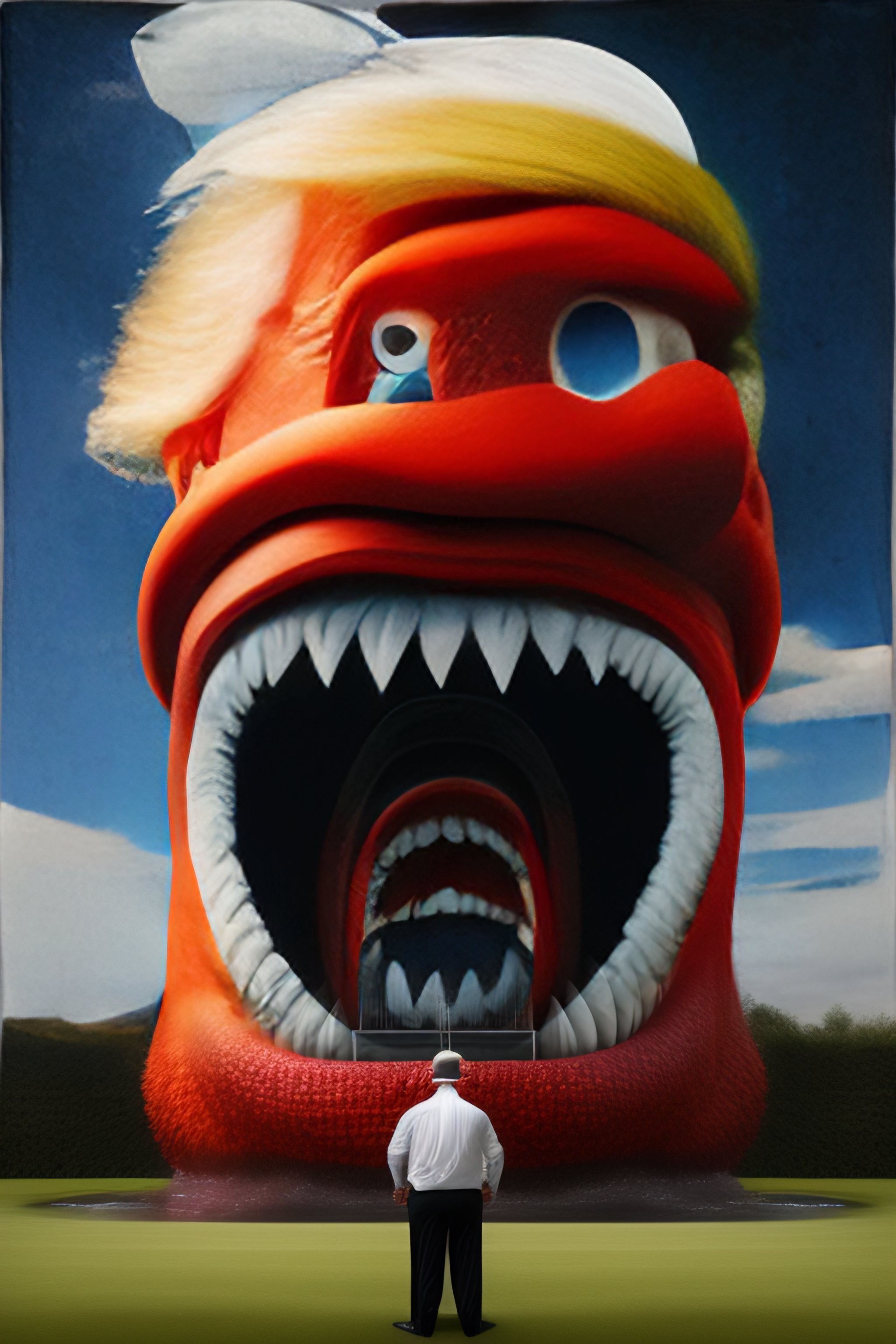 Lexica - Donald Trump as a Giant monster