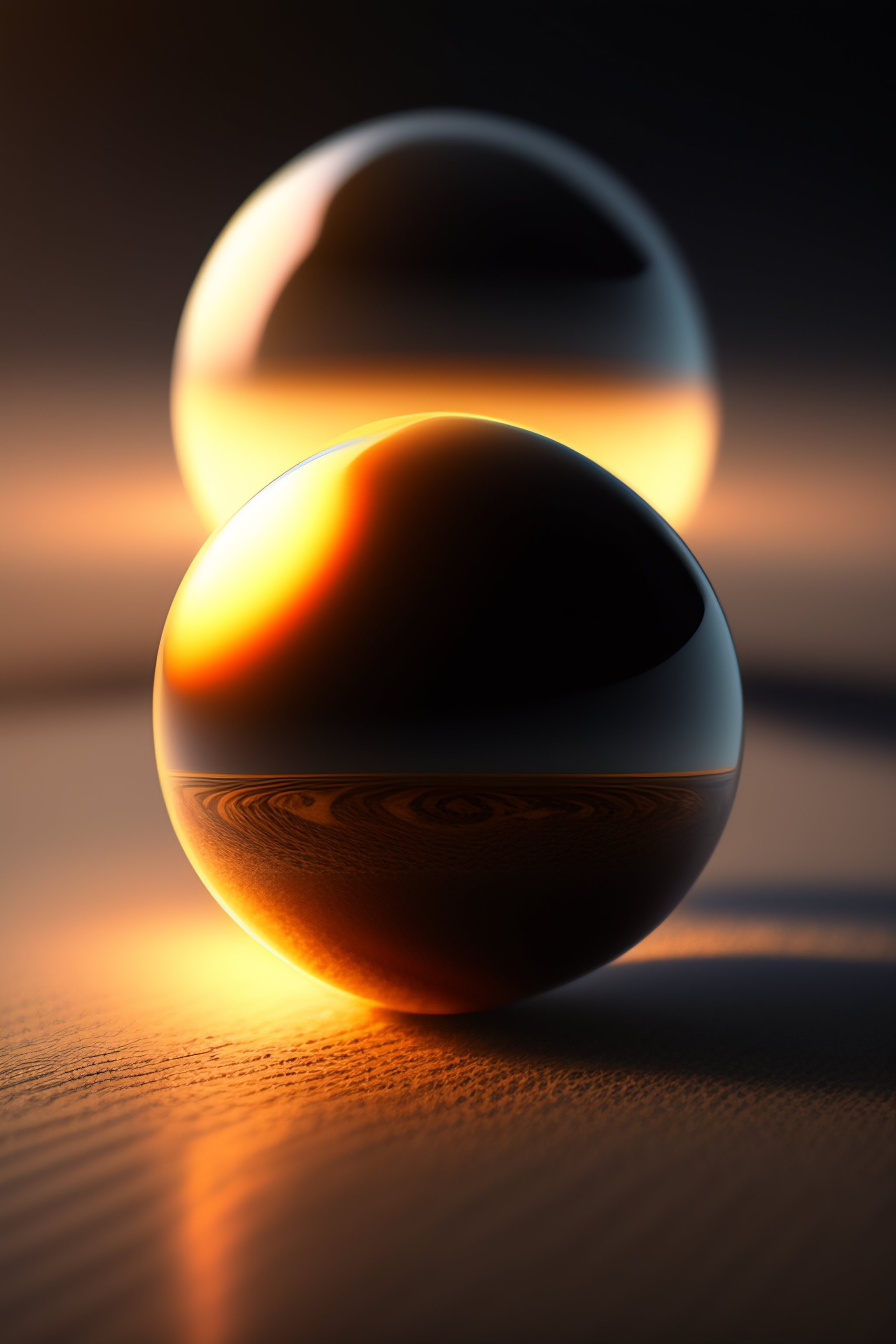 Lexica - Orbs rotating , 4K, photorealistic