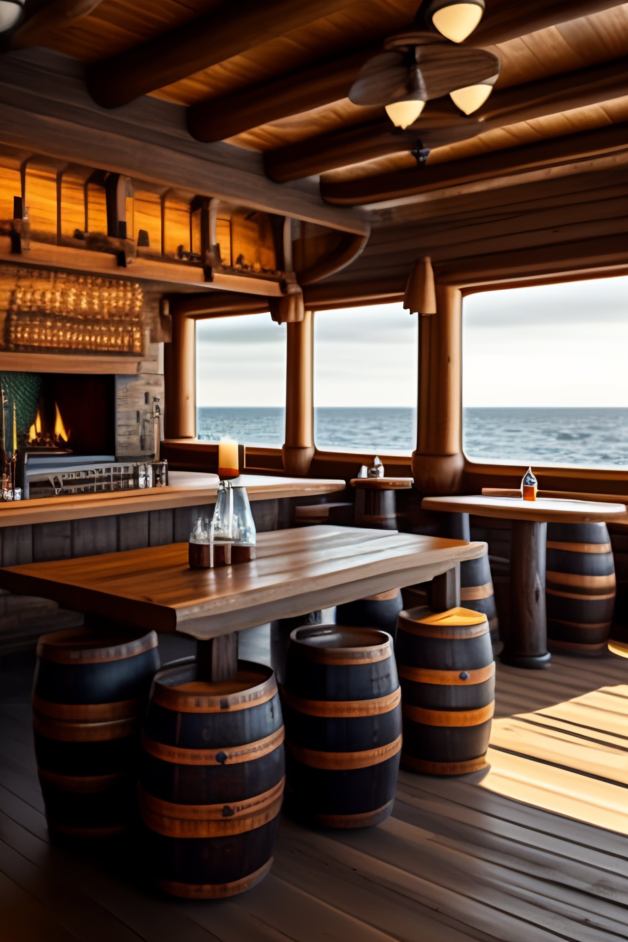Lexica - A serene and peaceful Tavern with a nautical theme. The walls ...