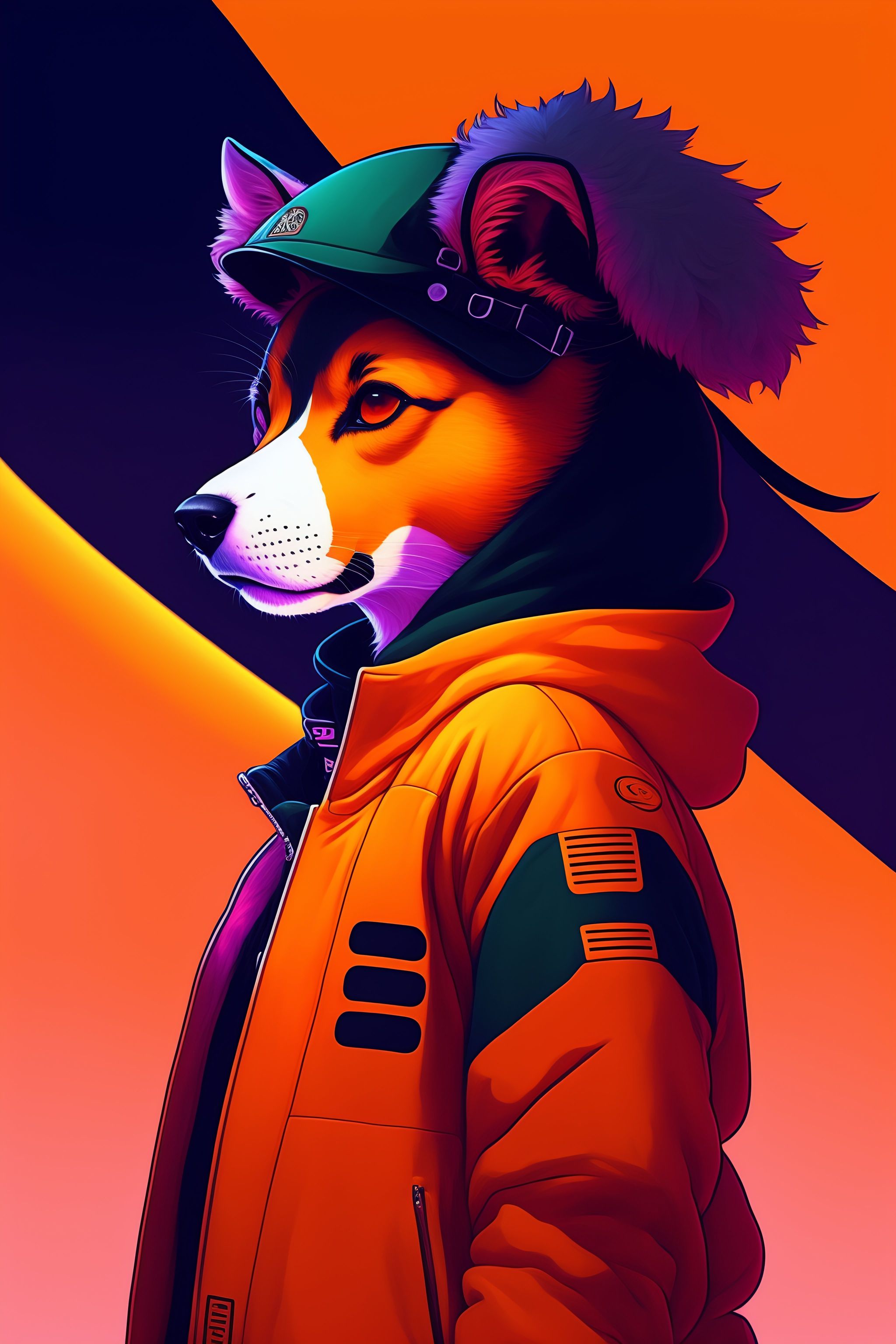 Lexica - Photo of a huge savage puppy monster in the space, style of ...