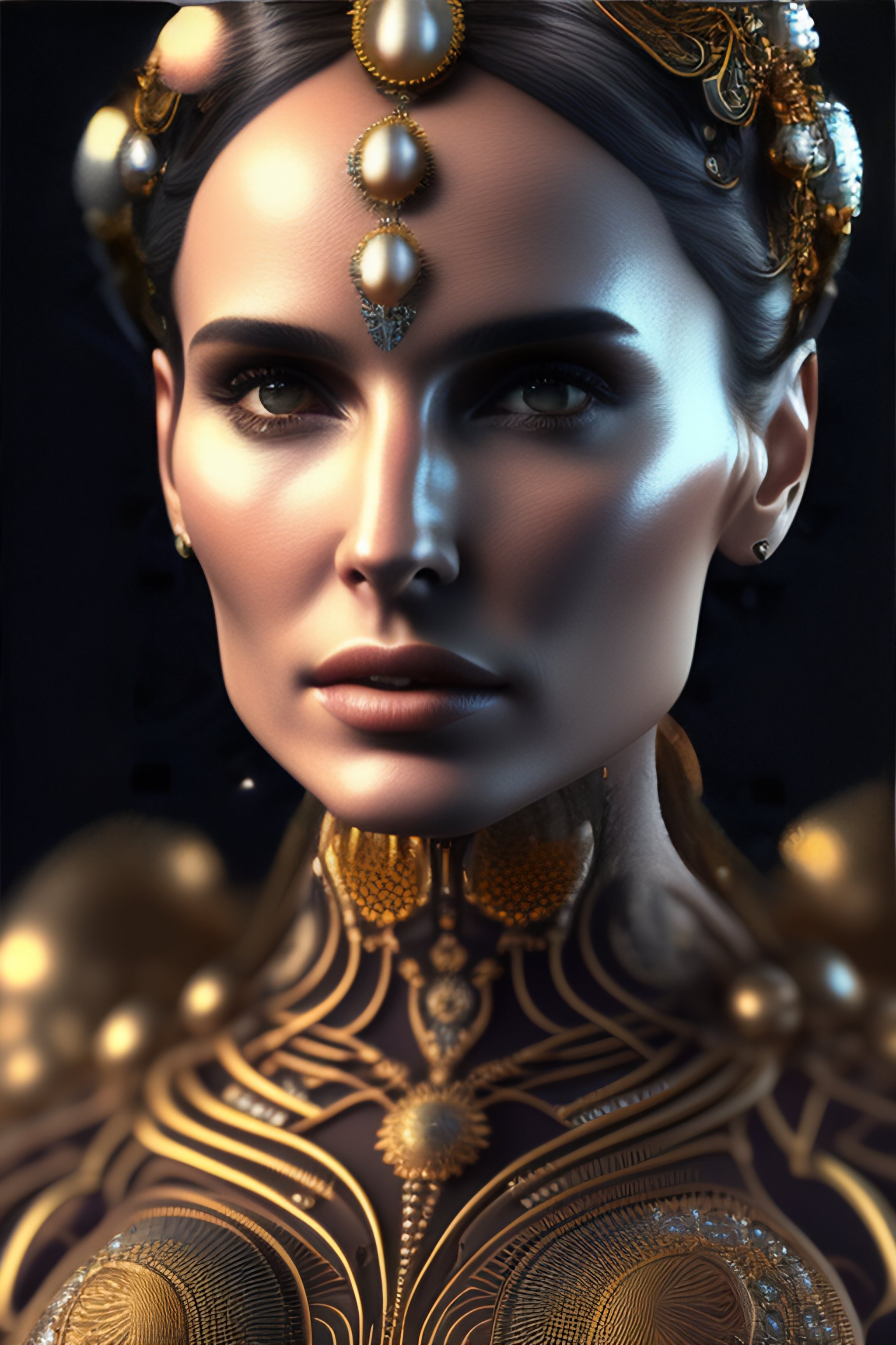 Lexica - Complex 3d render ultra detailed of a real face camera natalie ...