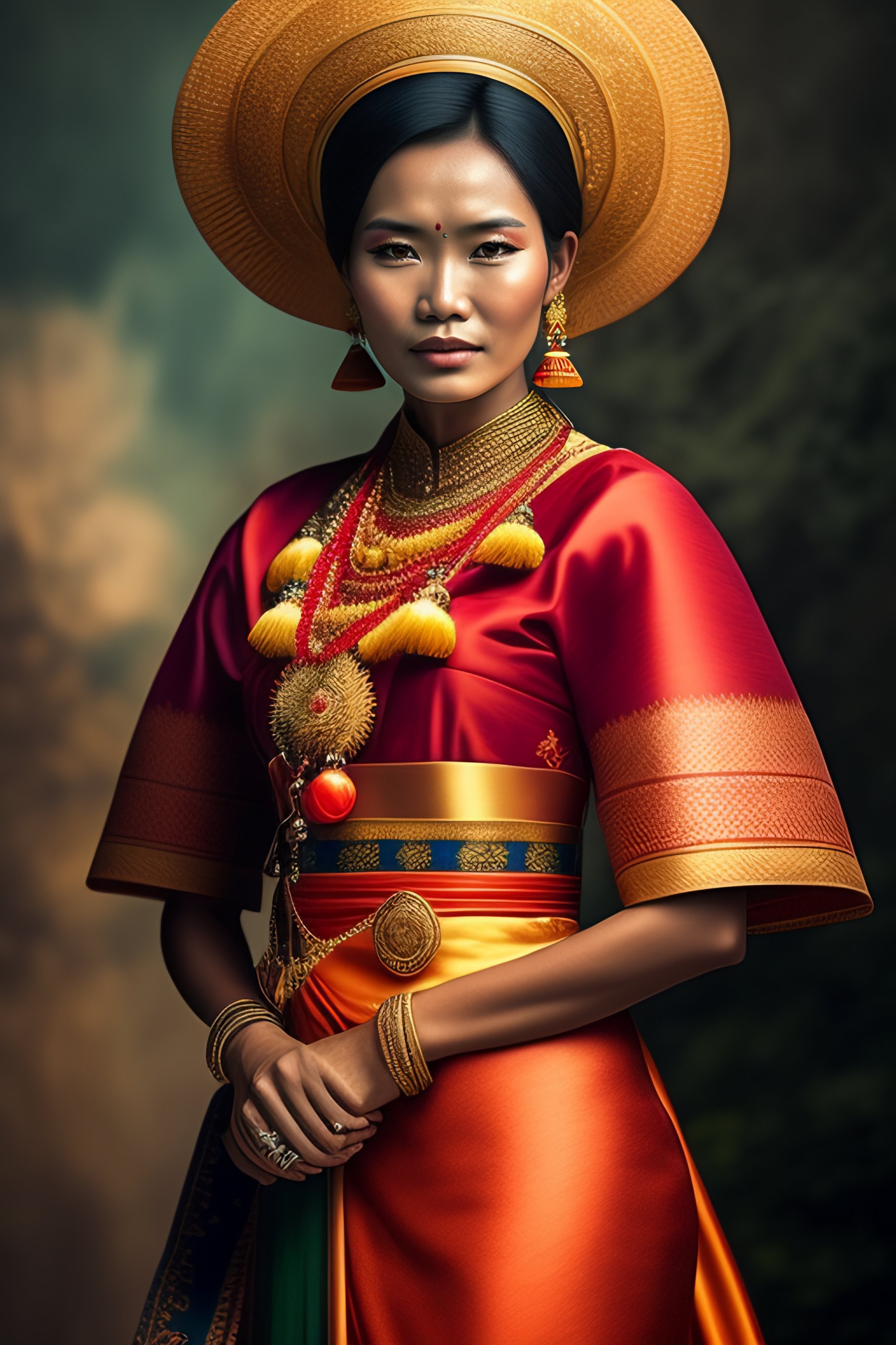 Lexica - Strikingly beautiful Indonesian woman in Dutch traditional ...