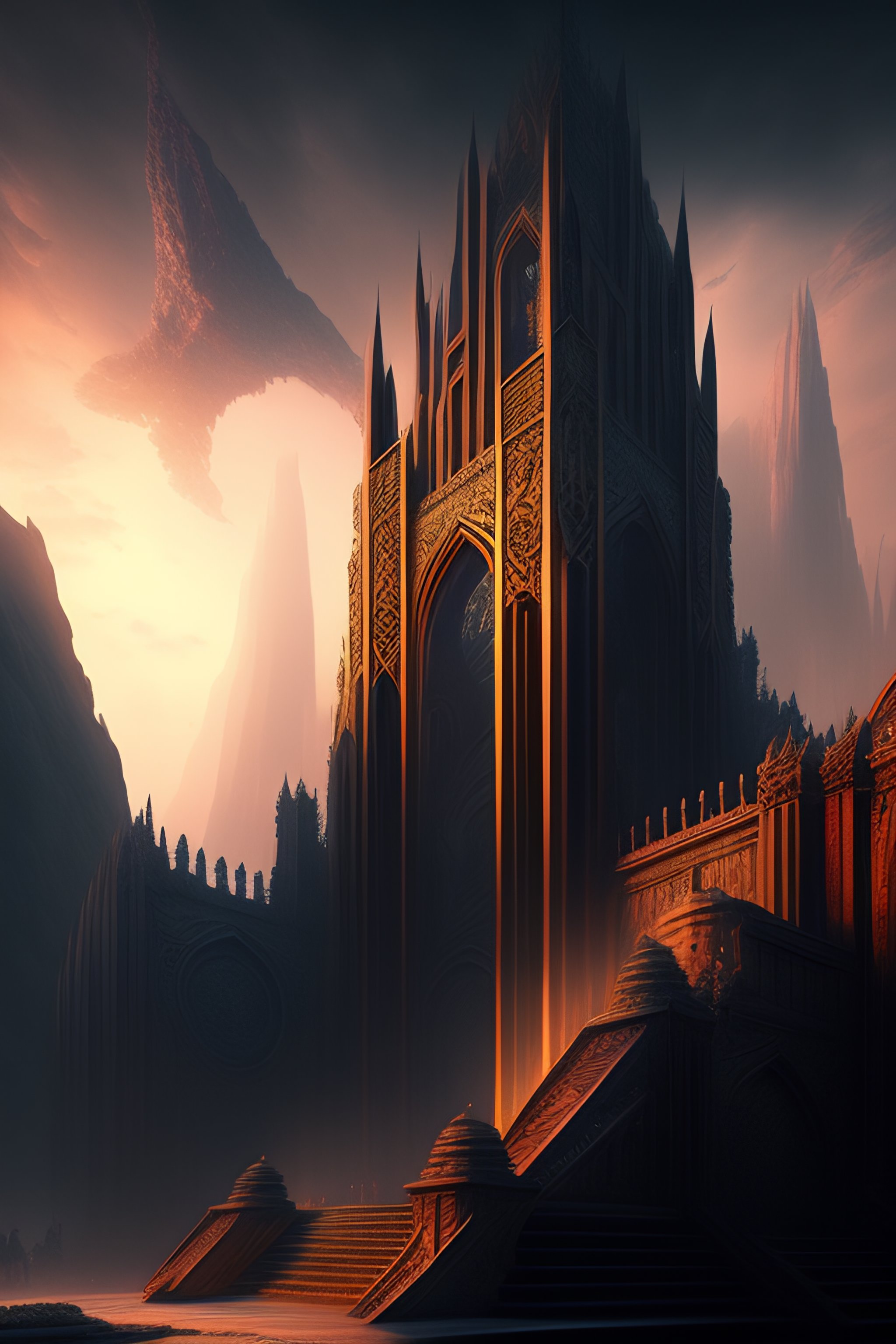 Lexica - Hell, ruins, sf, intricate artwork masterpiece, ominous, matte ...