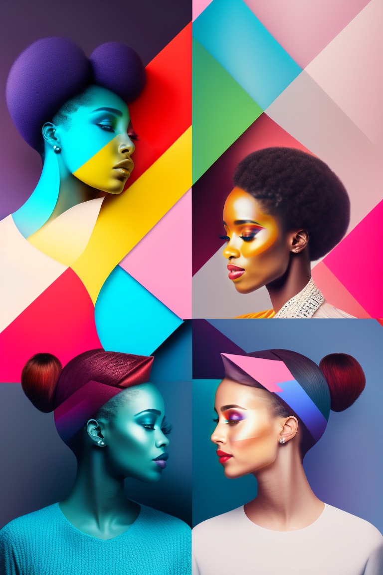 Lexica - A creative collage background and leave the the picture spaces ...