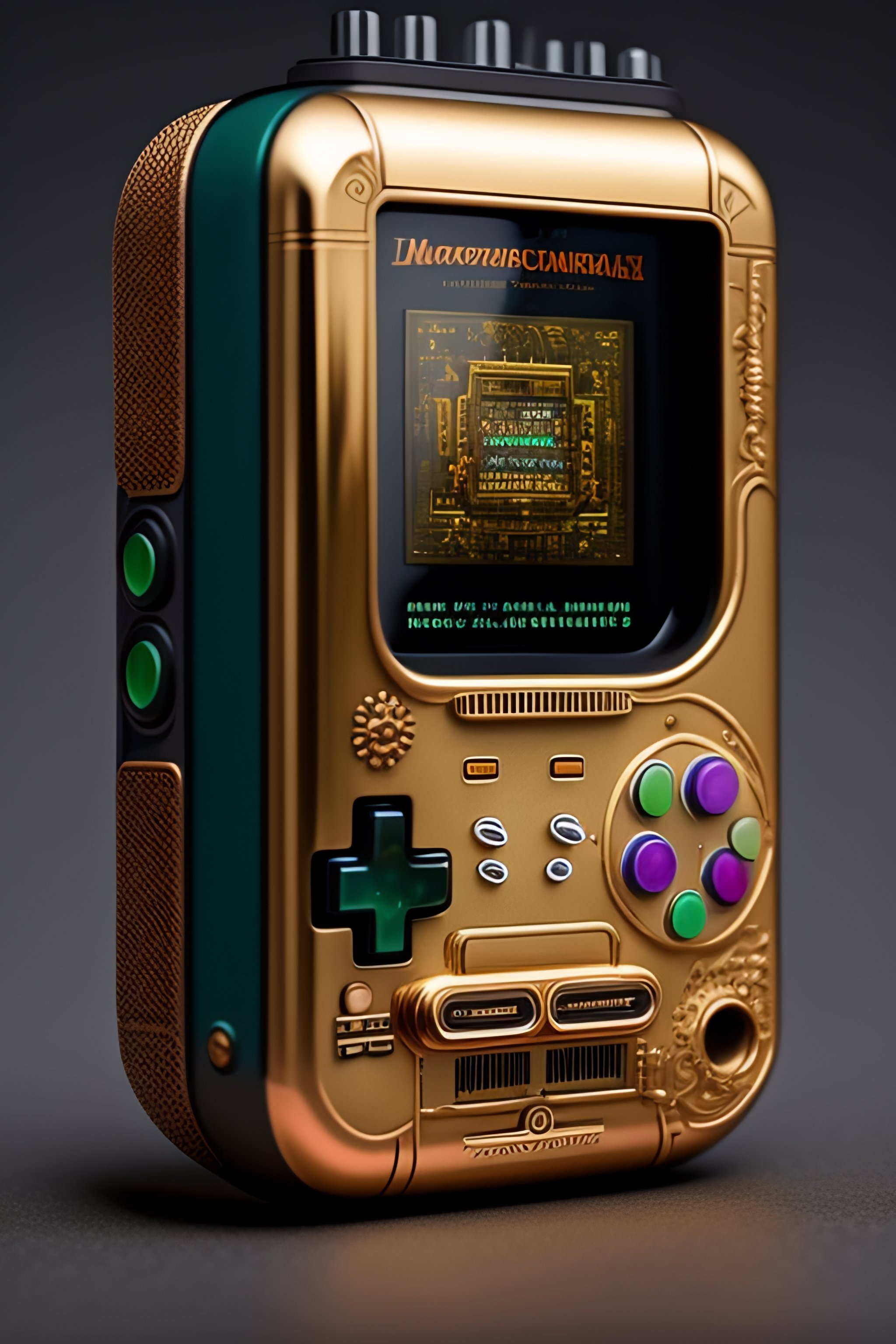 Lexica - An extremely complex and advanced steampunk gameboy